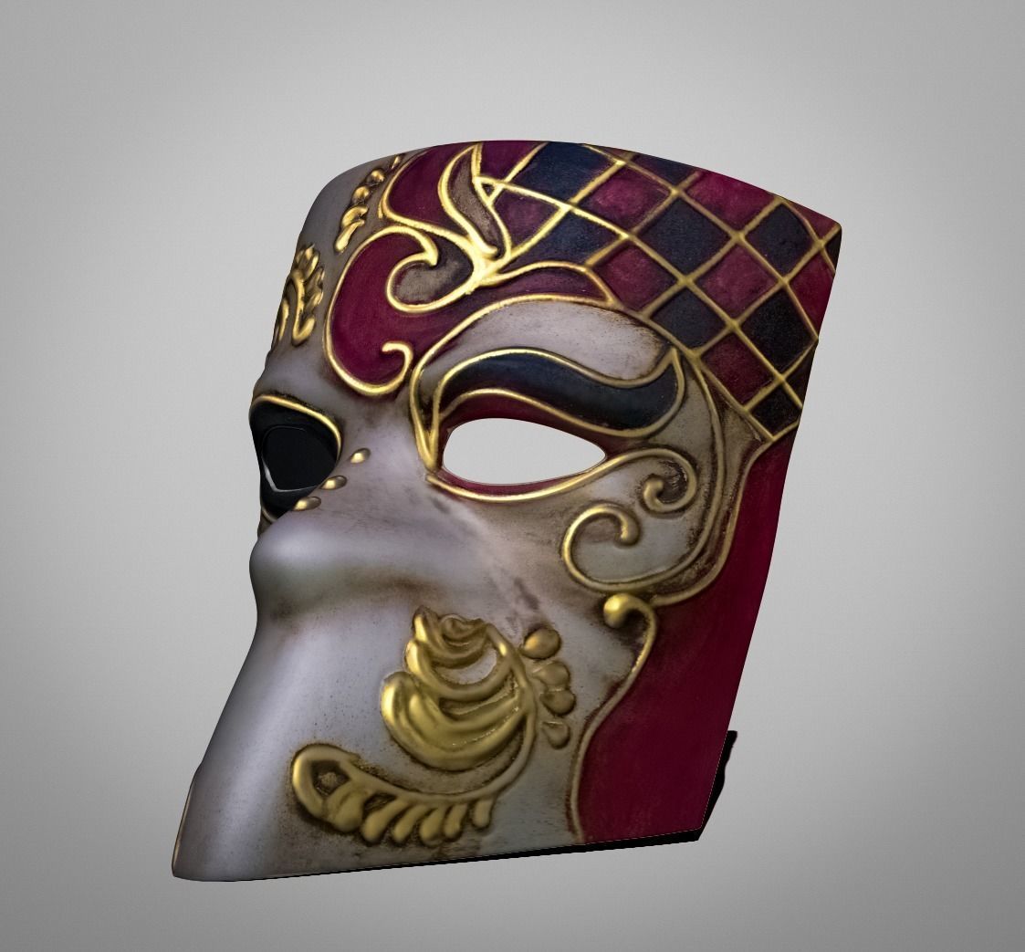 Venetian Mask - Bauta 3D model 3D printable | CGTrader