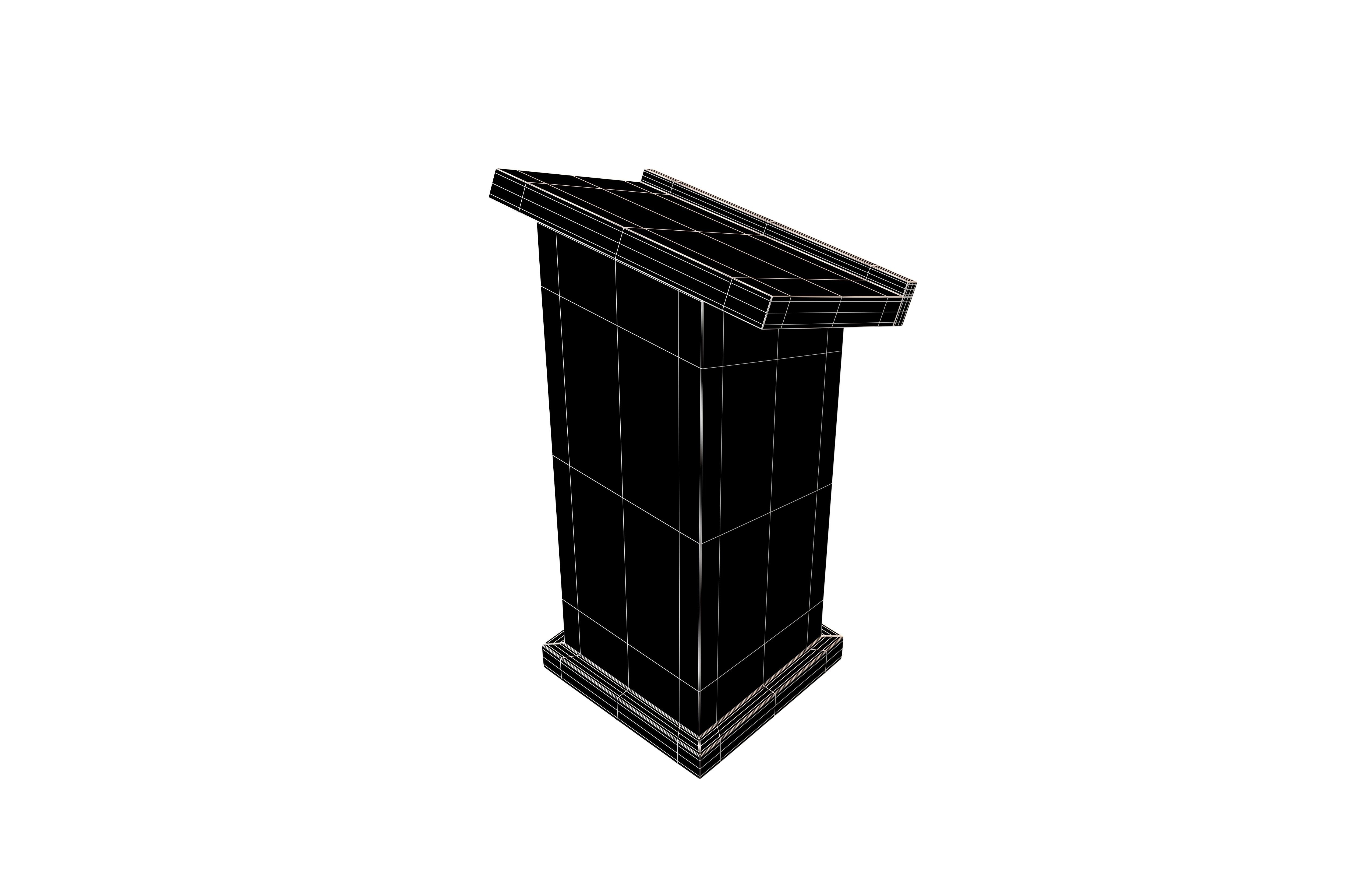 3D model Lectern v1 001 VR / AR / low-poly | CGTrader