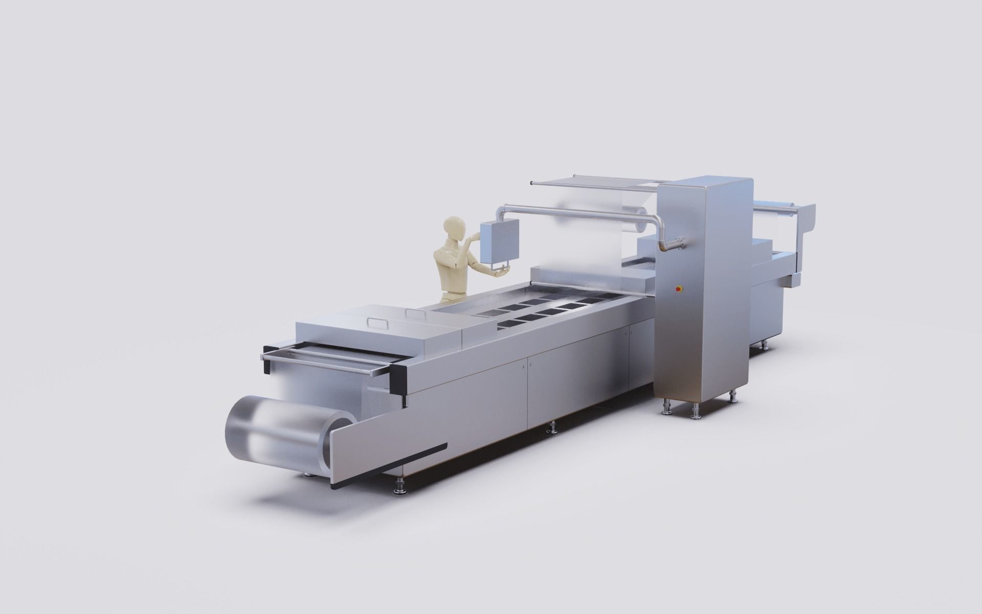 Packaging machine v2 3D model rigged | CGTrader