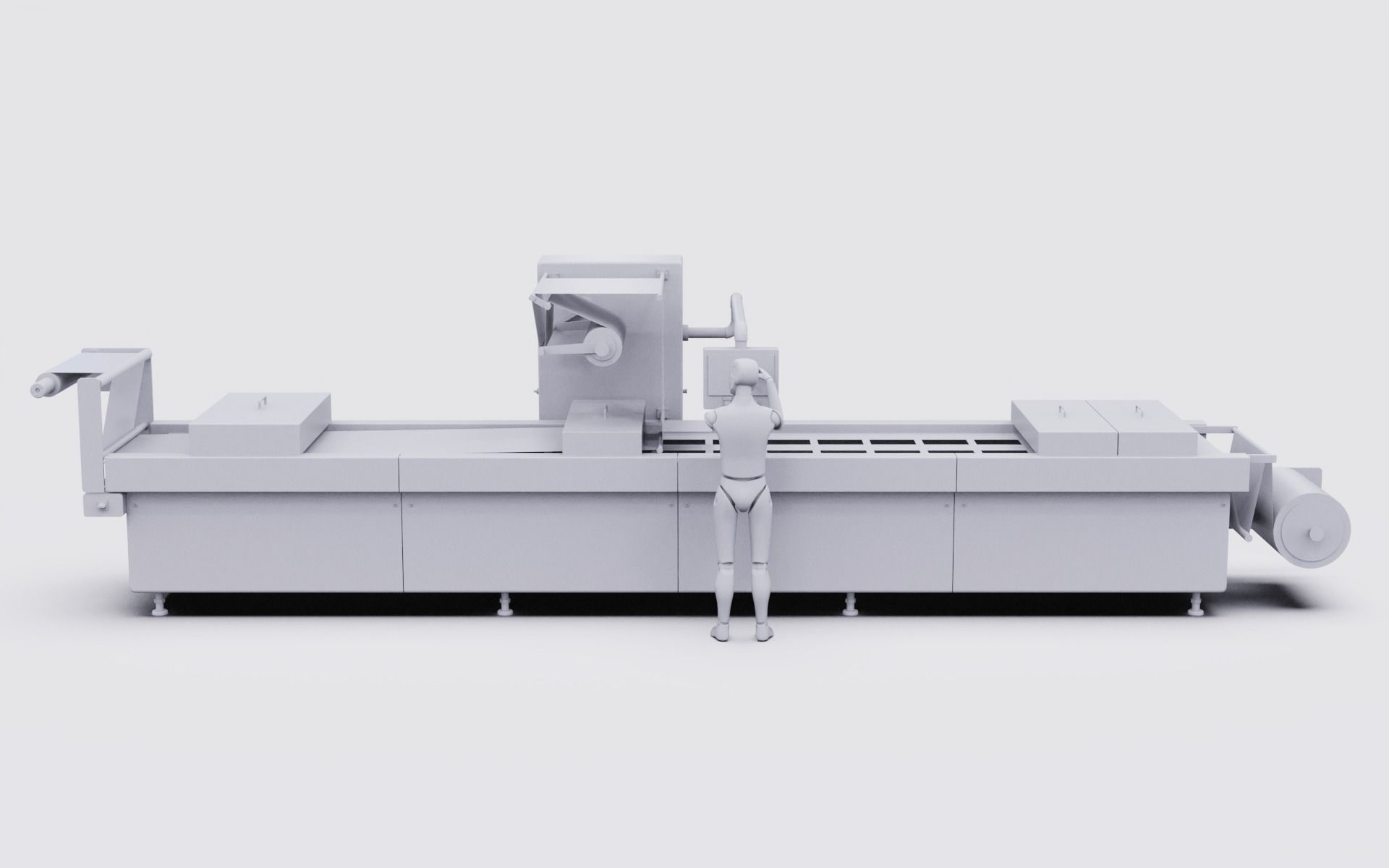 Packaging machine v2 3D model rigged | CGTrader
