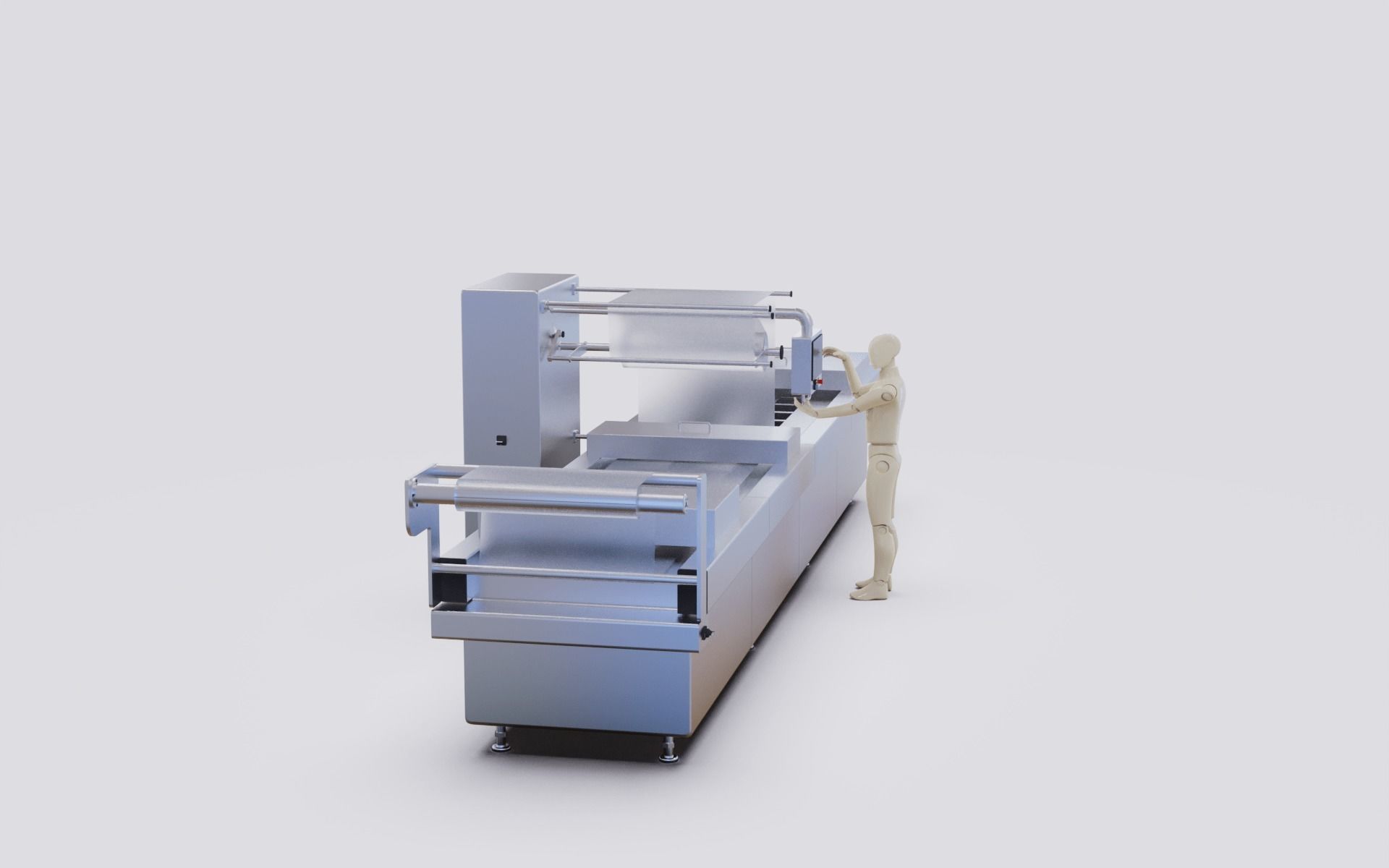 Packaging machine v2 3D model rigged | CGTrader