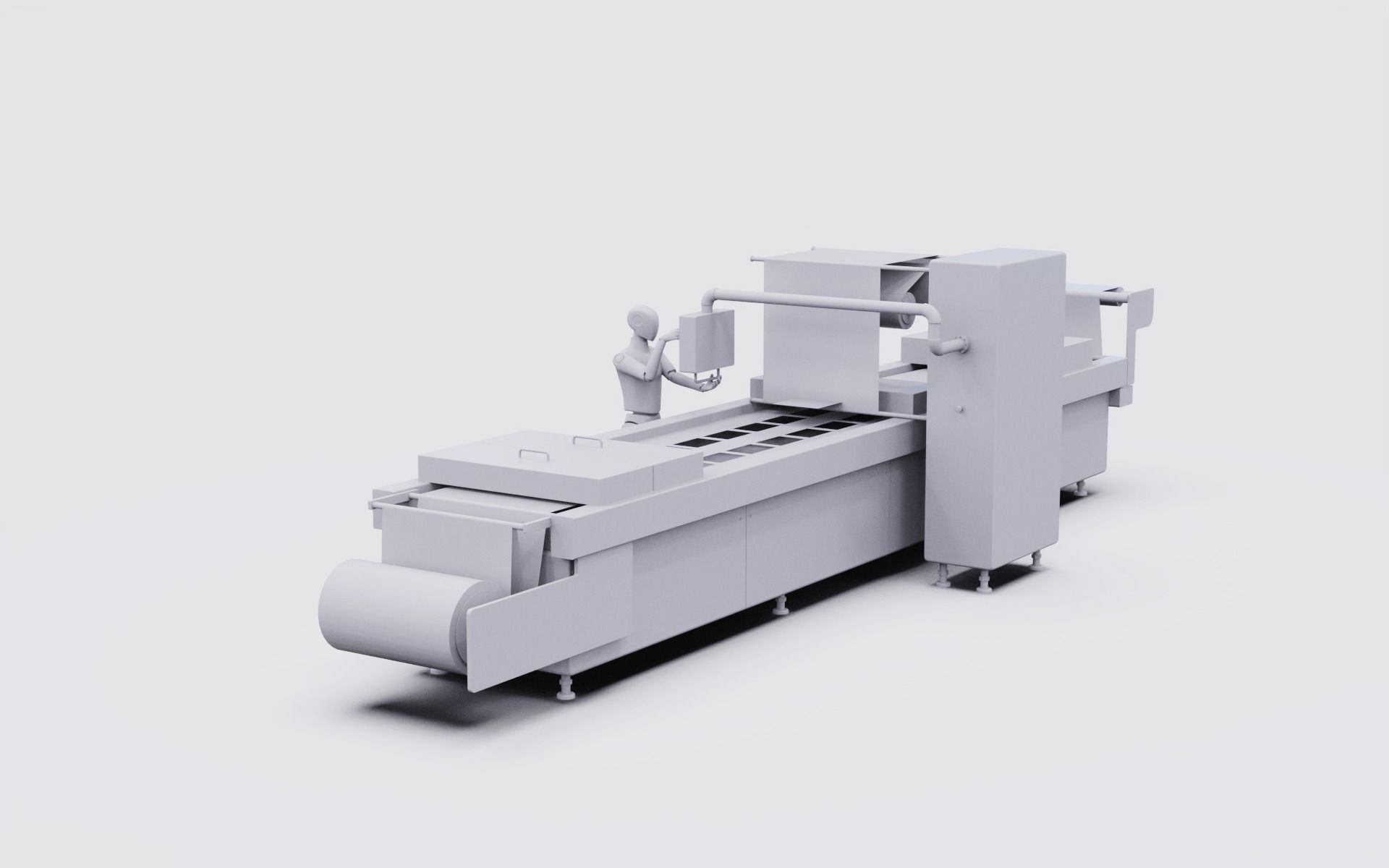 Packaging machine v2 3D model rigged | CGTrader
