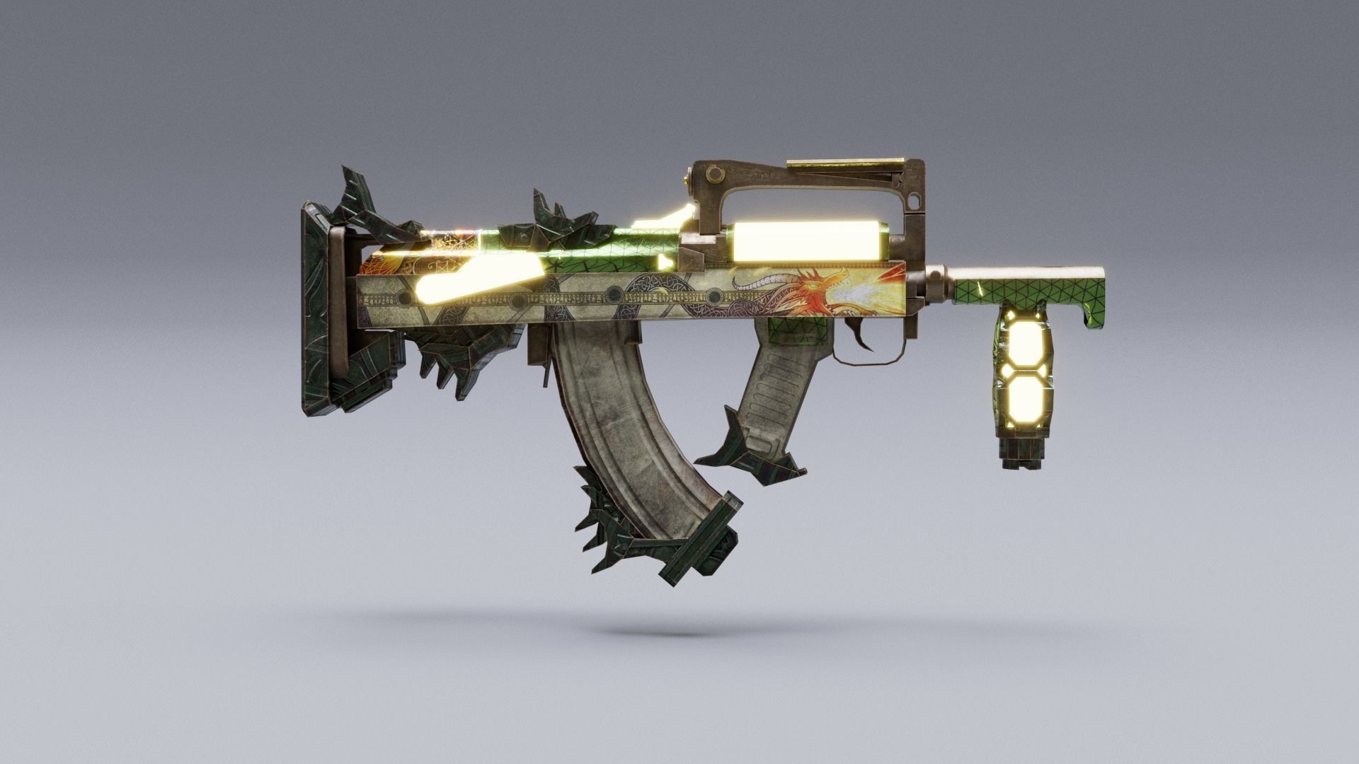 3D model Weapon GROZA VR / AR / low-poly | CGTrader