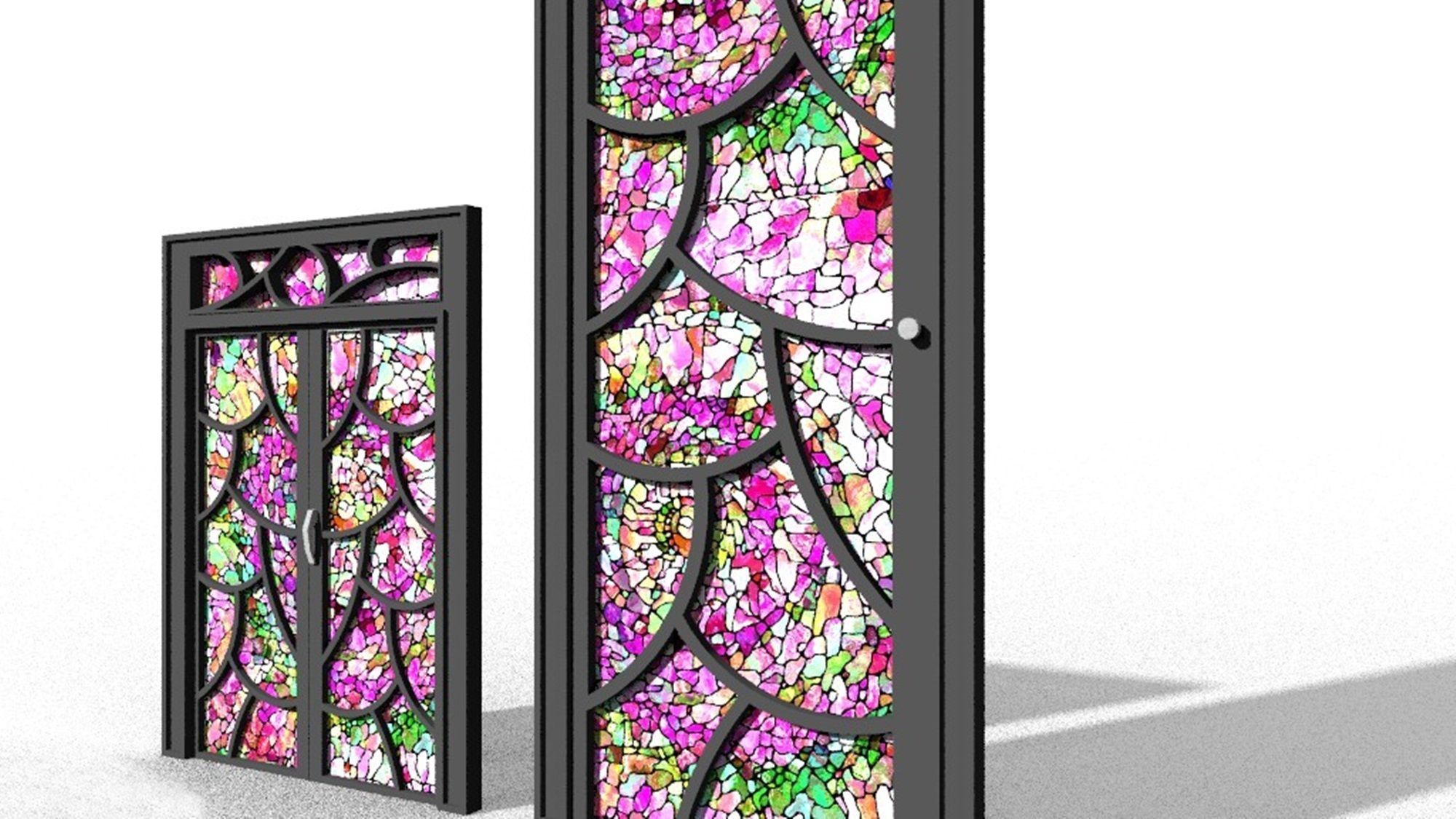 fantasy window and door set 3D model | CGTrader