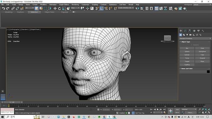 female body basemesh unwrapped 3D model | CGTrader