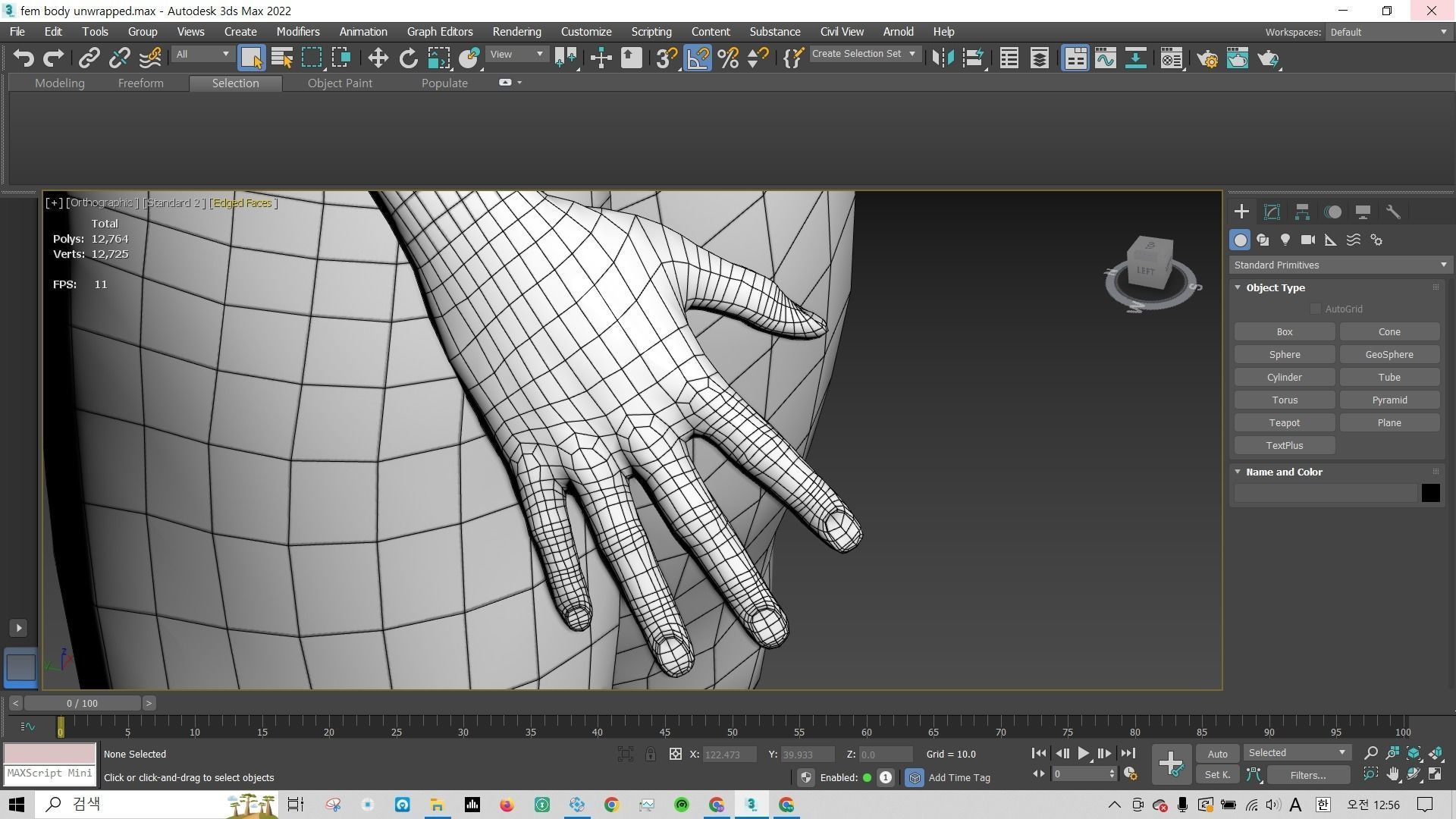 female body basemesh unwrapped 3D model | CGTrader