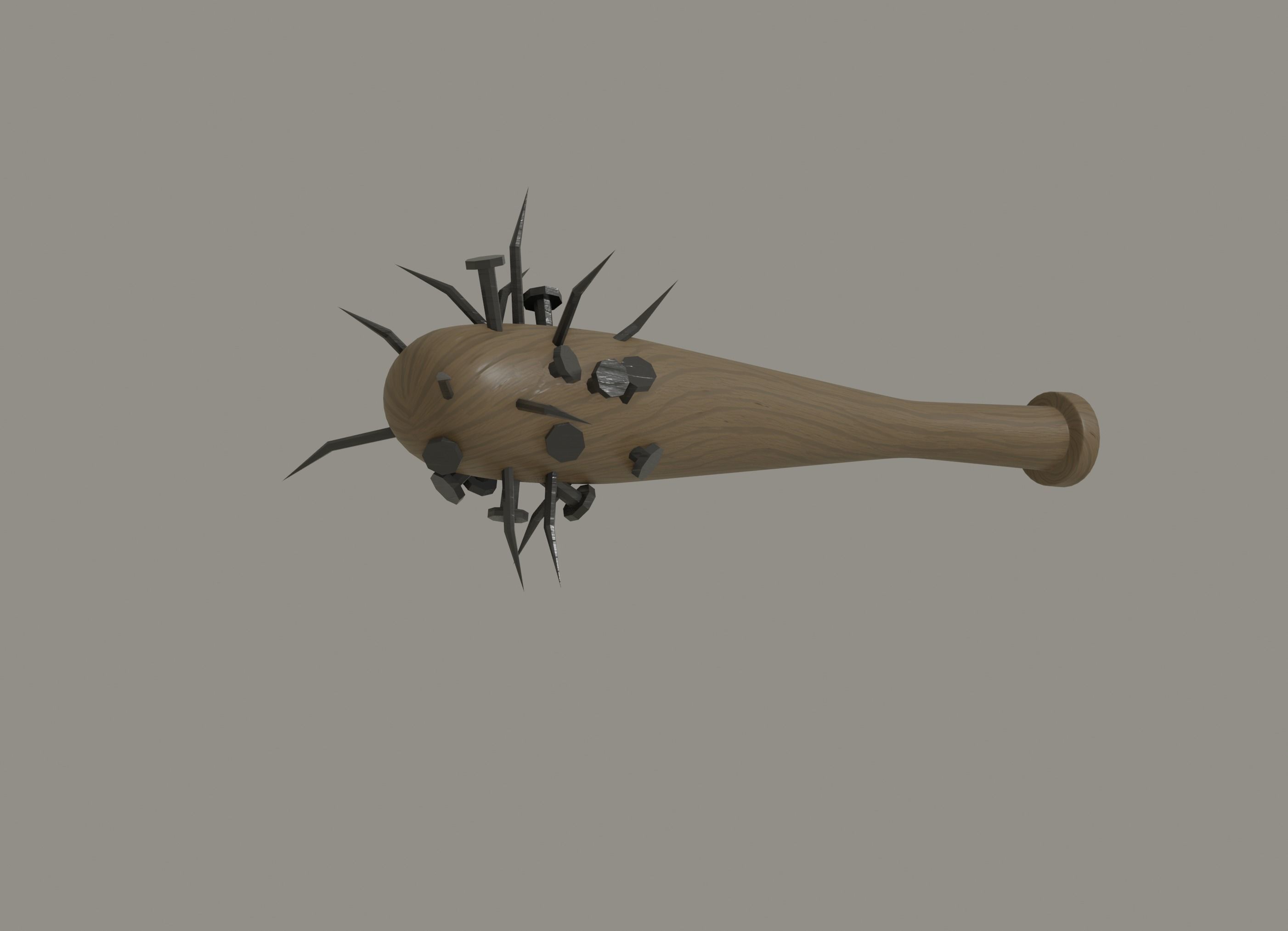 3D model Spiked Baseball Bat VR / AR / low-poly | CGTrader