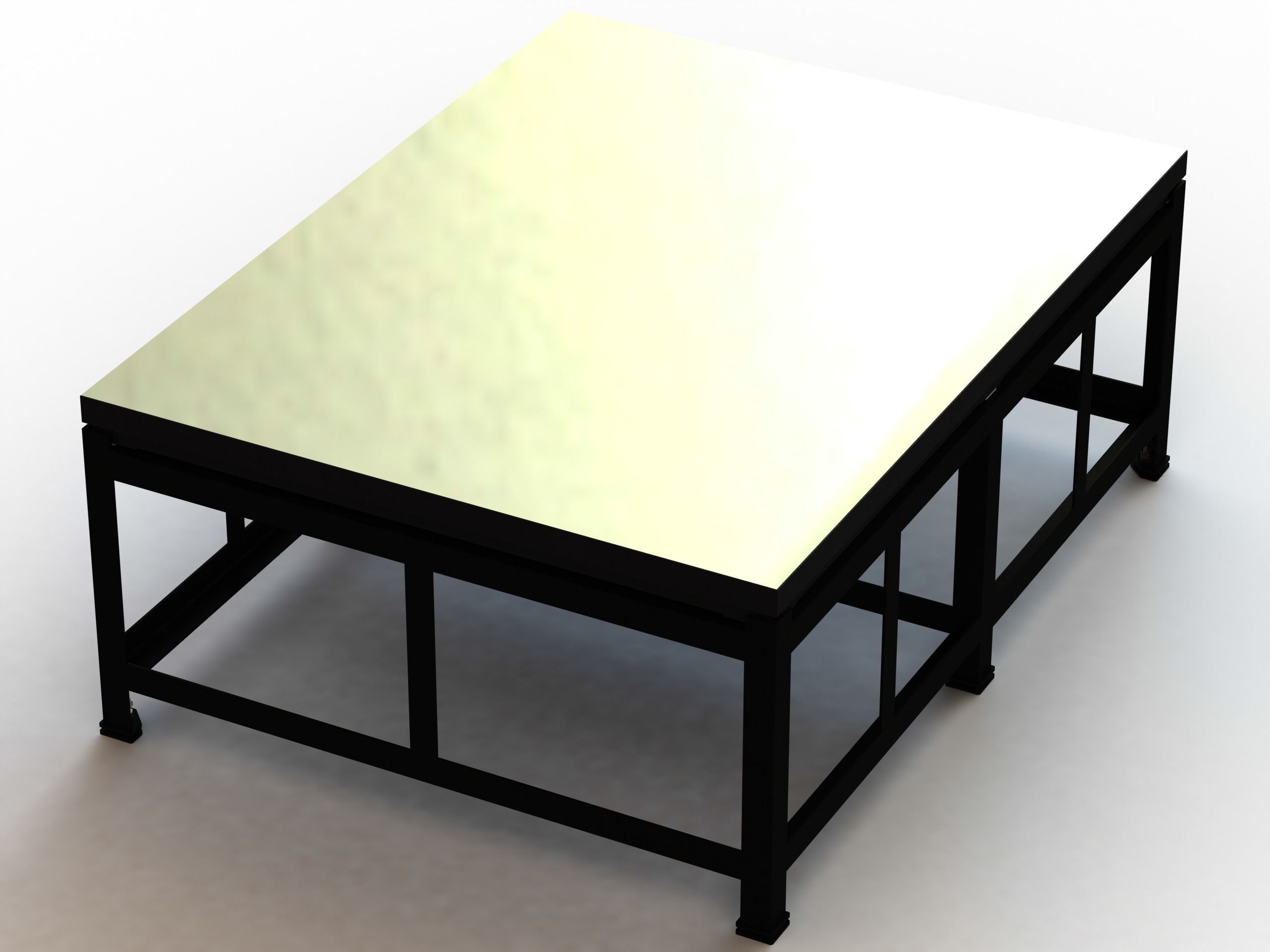 Cast Iron Welding Table 3D model rigged | CGTrader