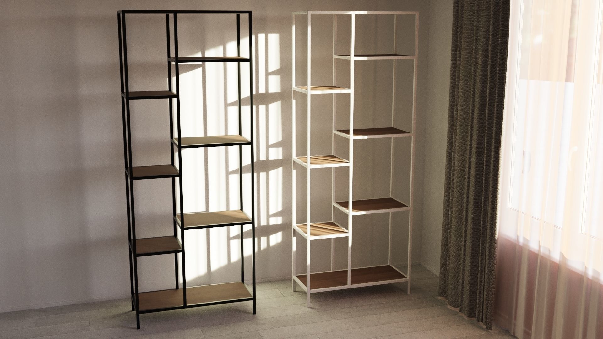 3D model Shelving TRAPPEDAL 7 Jysk VR / AR / low-poly | CGTrader