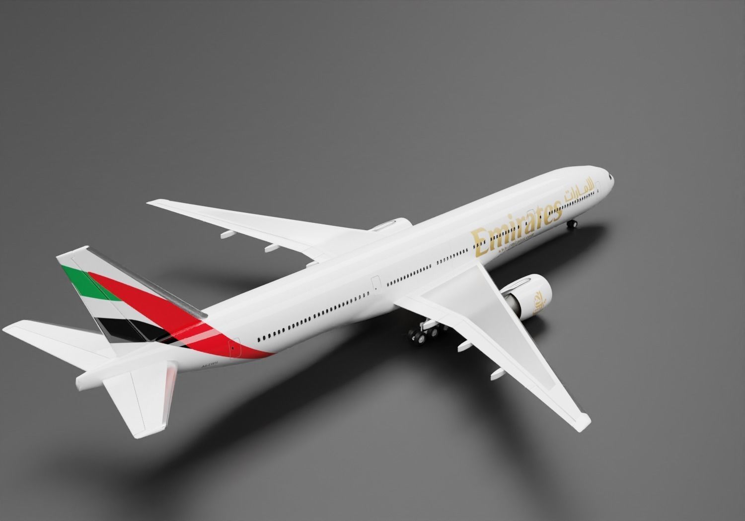 Boeing 777-300ER Emirates Livery 3D model | CGTrader