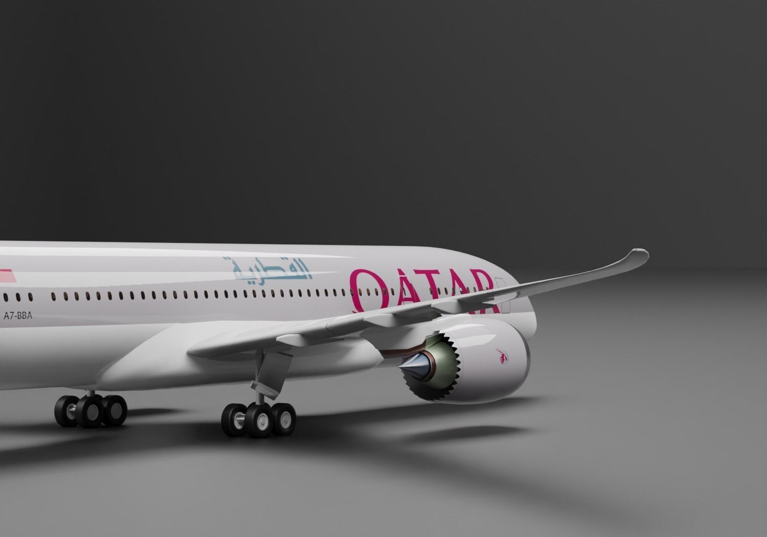 Boeing 787-8 Qatar Livery 3D model | CGTrader