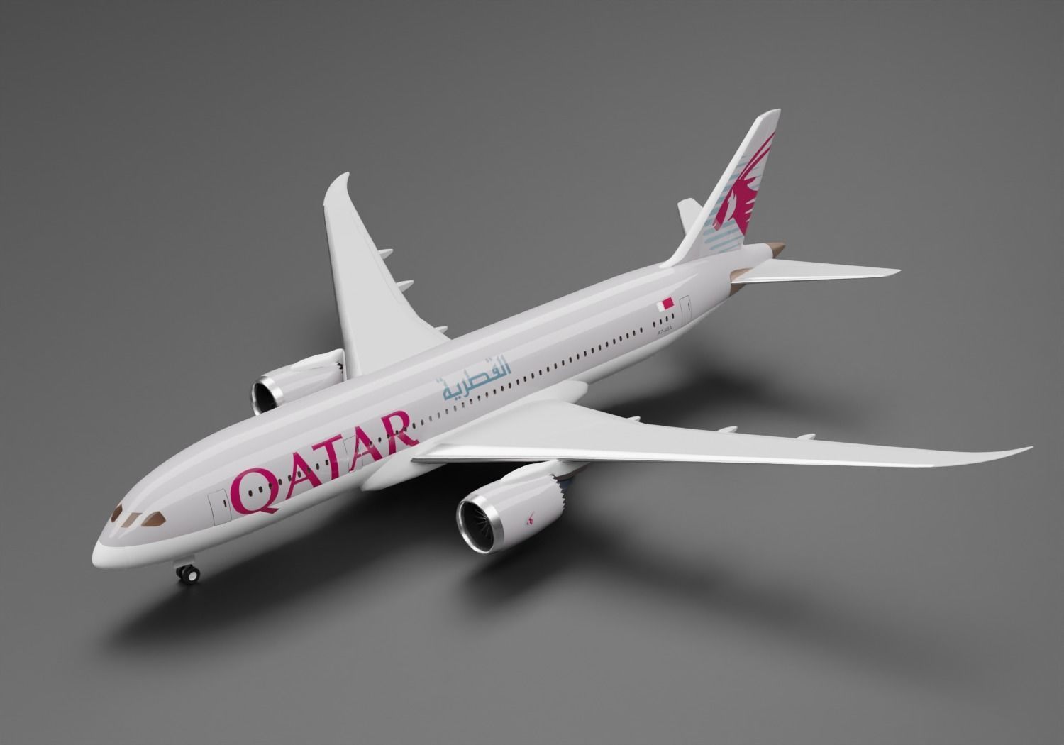 Boeing 787-8 Qatar Livery 3D model | CGTrader