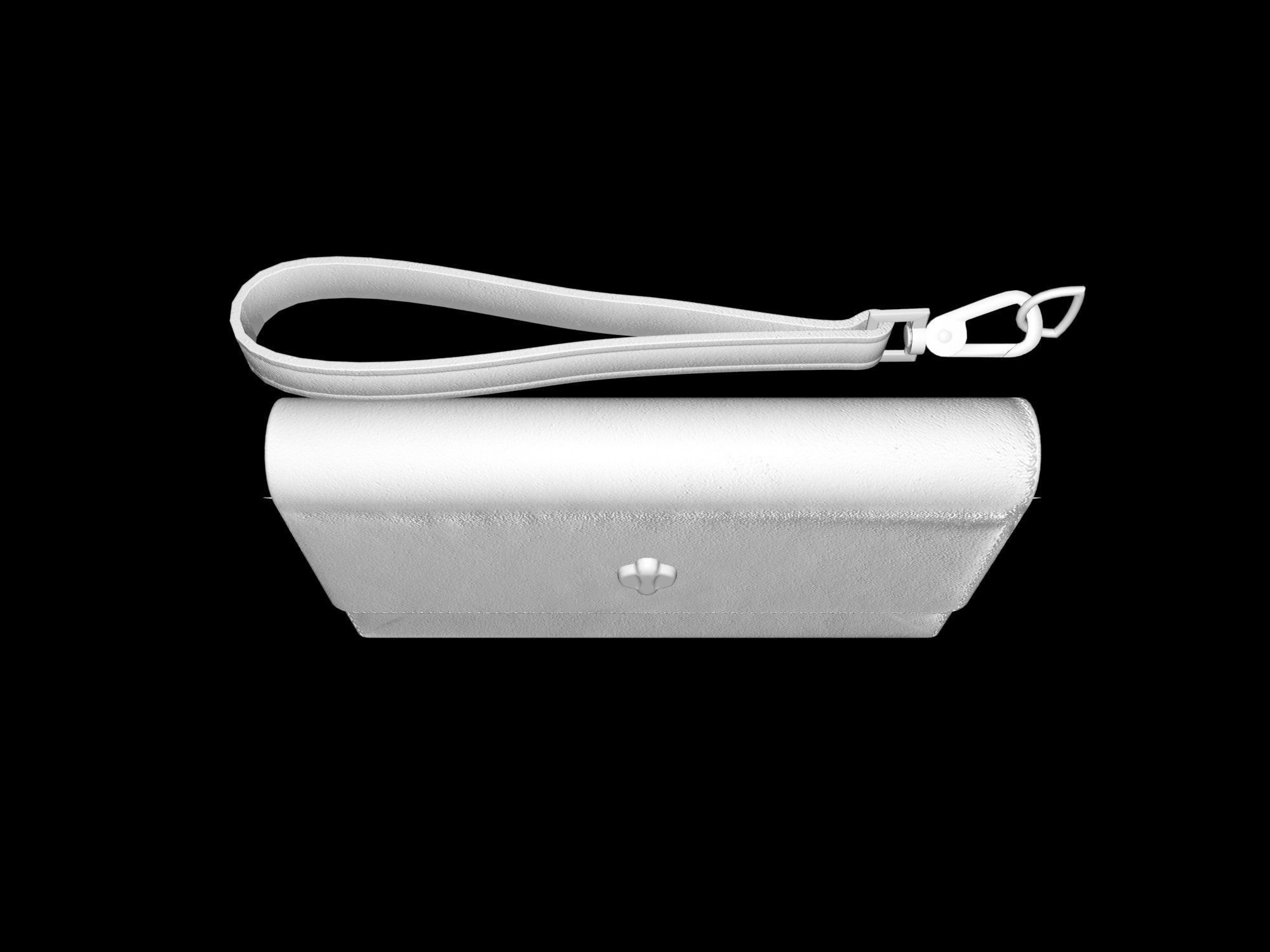 3D model Wallet - burgundy-brown leather low poly VR / AR / low-poly ...