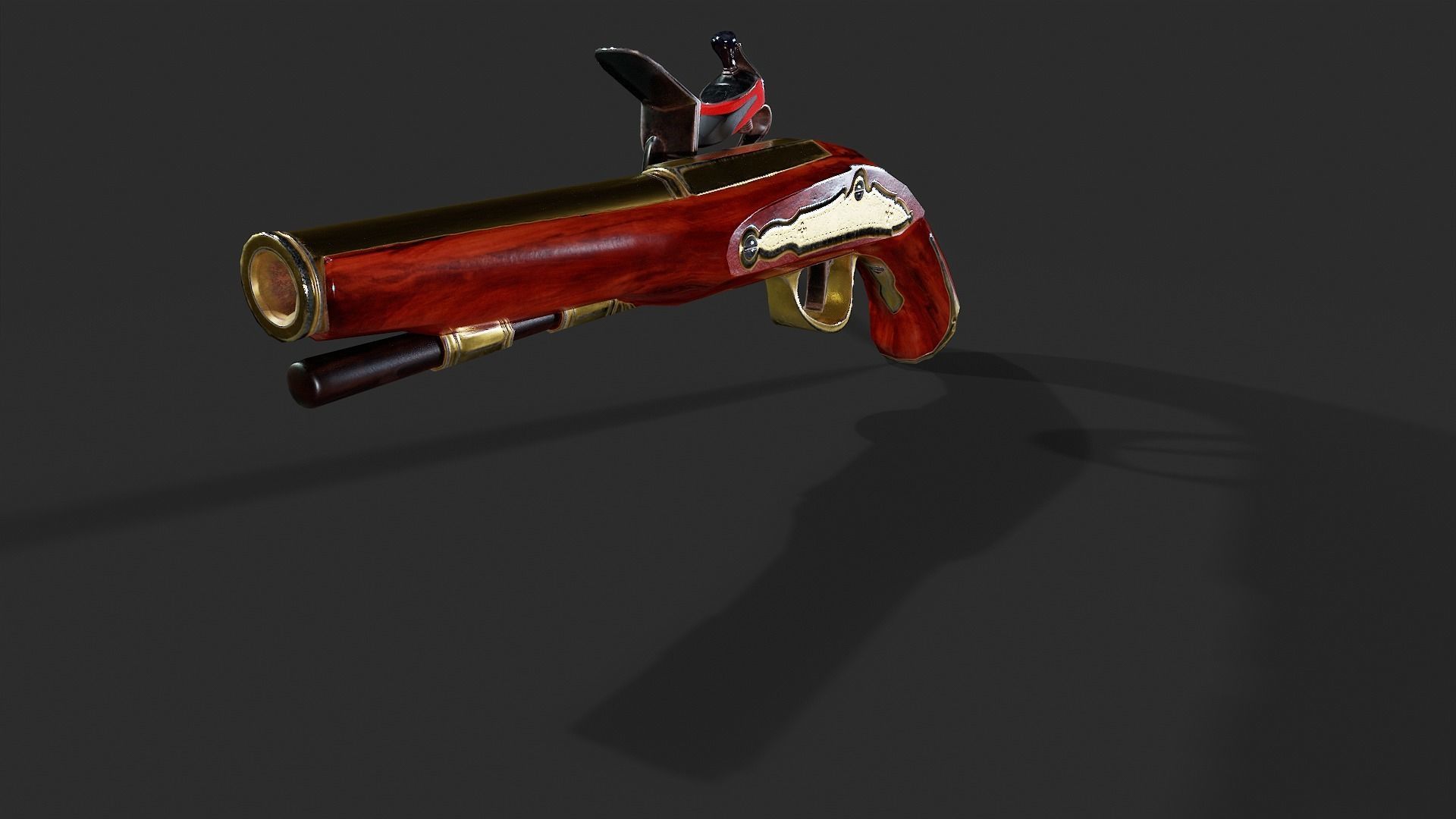 3D model Flintlock - Low Poly VR / AR / low-poly | CGTrader