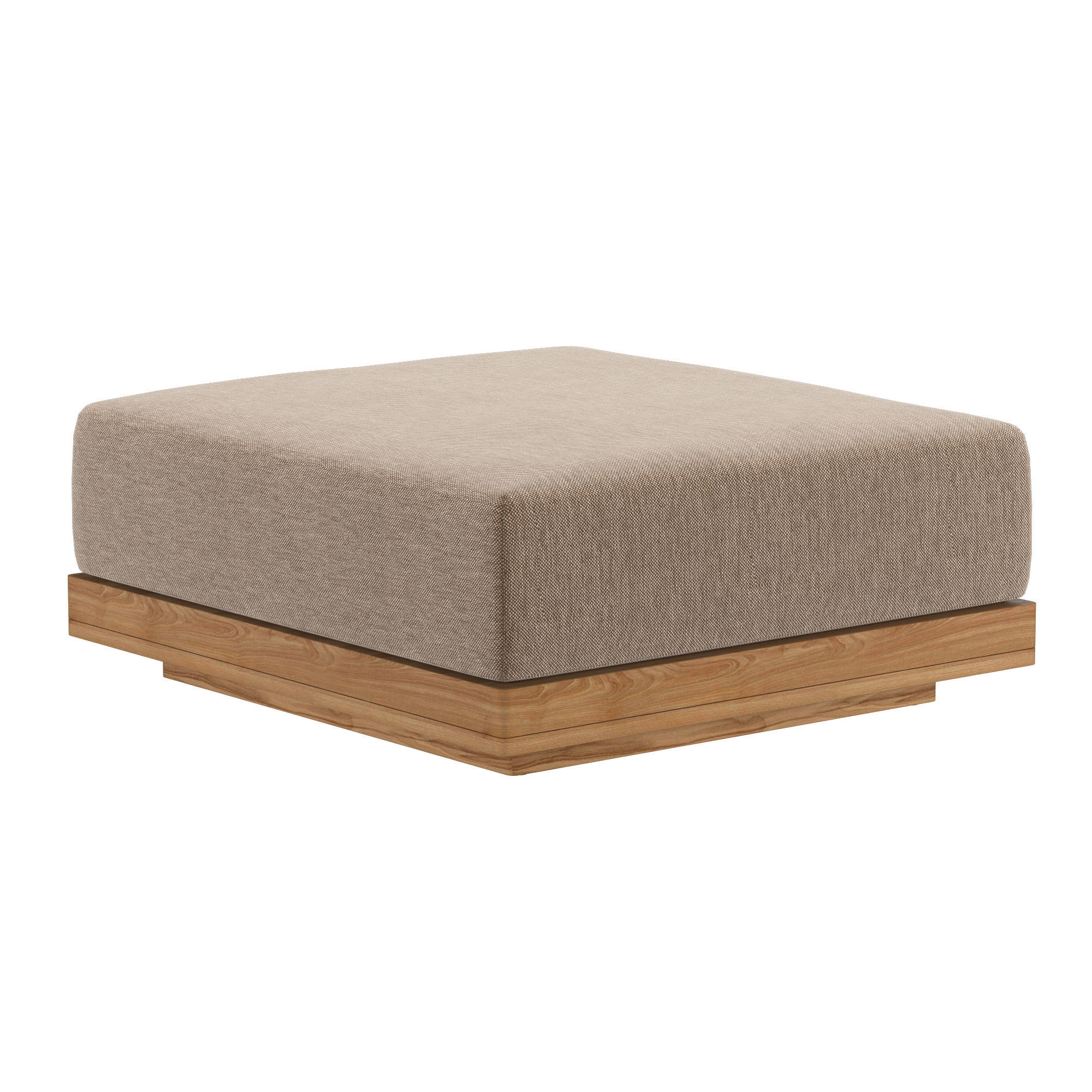 SANTOS TEAK MODULAR OTTOMAN 3D model | CGTrader