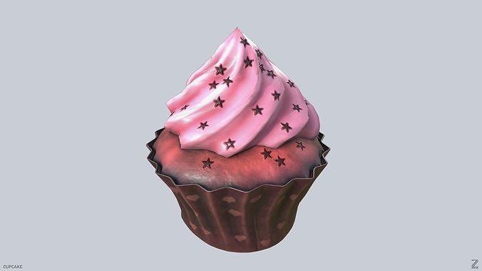 3D model Cupcake VR / AR / low-poly | CGTrader