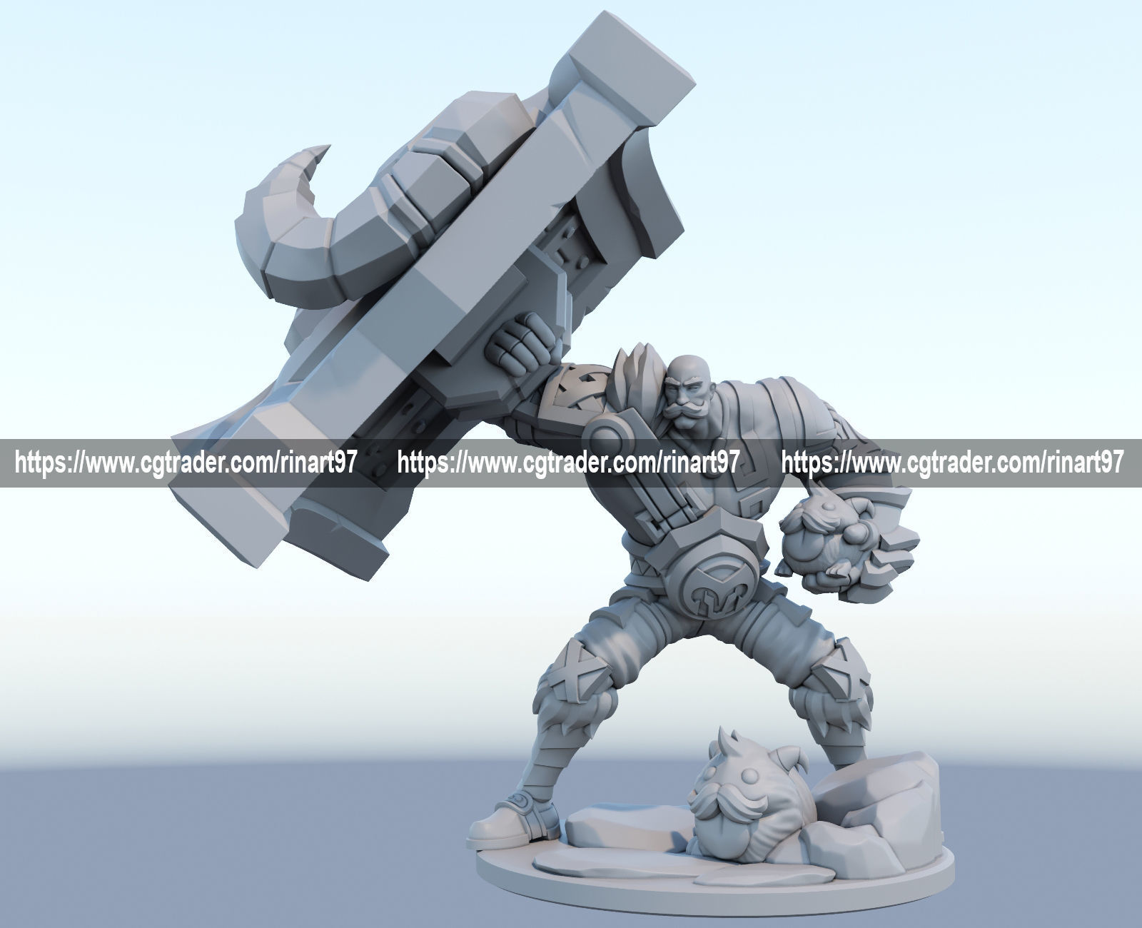 braum 3D print model from League of Legends 3D model 3D printable ...