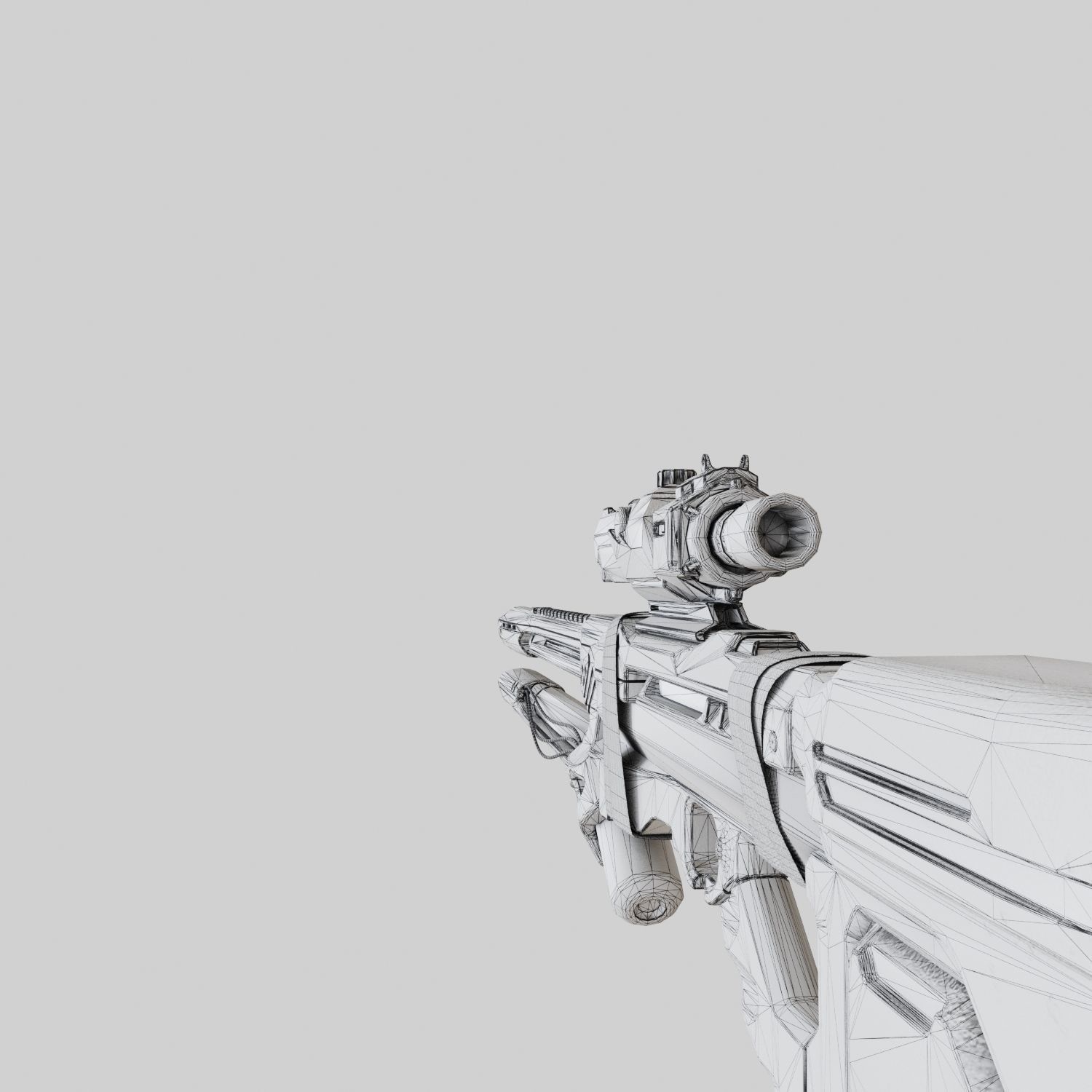 3D model SciFi Sniper Rifle VR / AR / low-poly | CGTrader