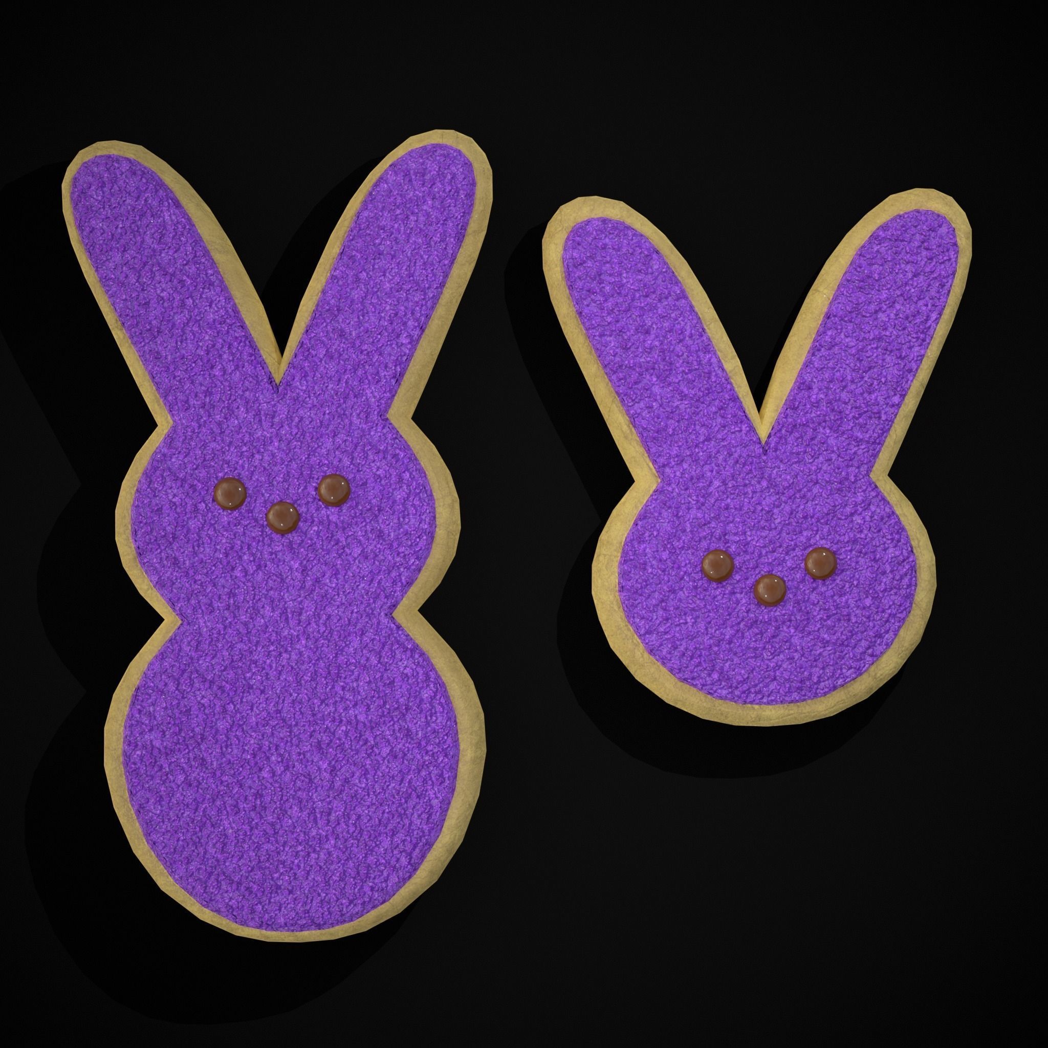 3D model Bunny Easter Cookie VR / AR / low-poly | CGTrader
