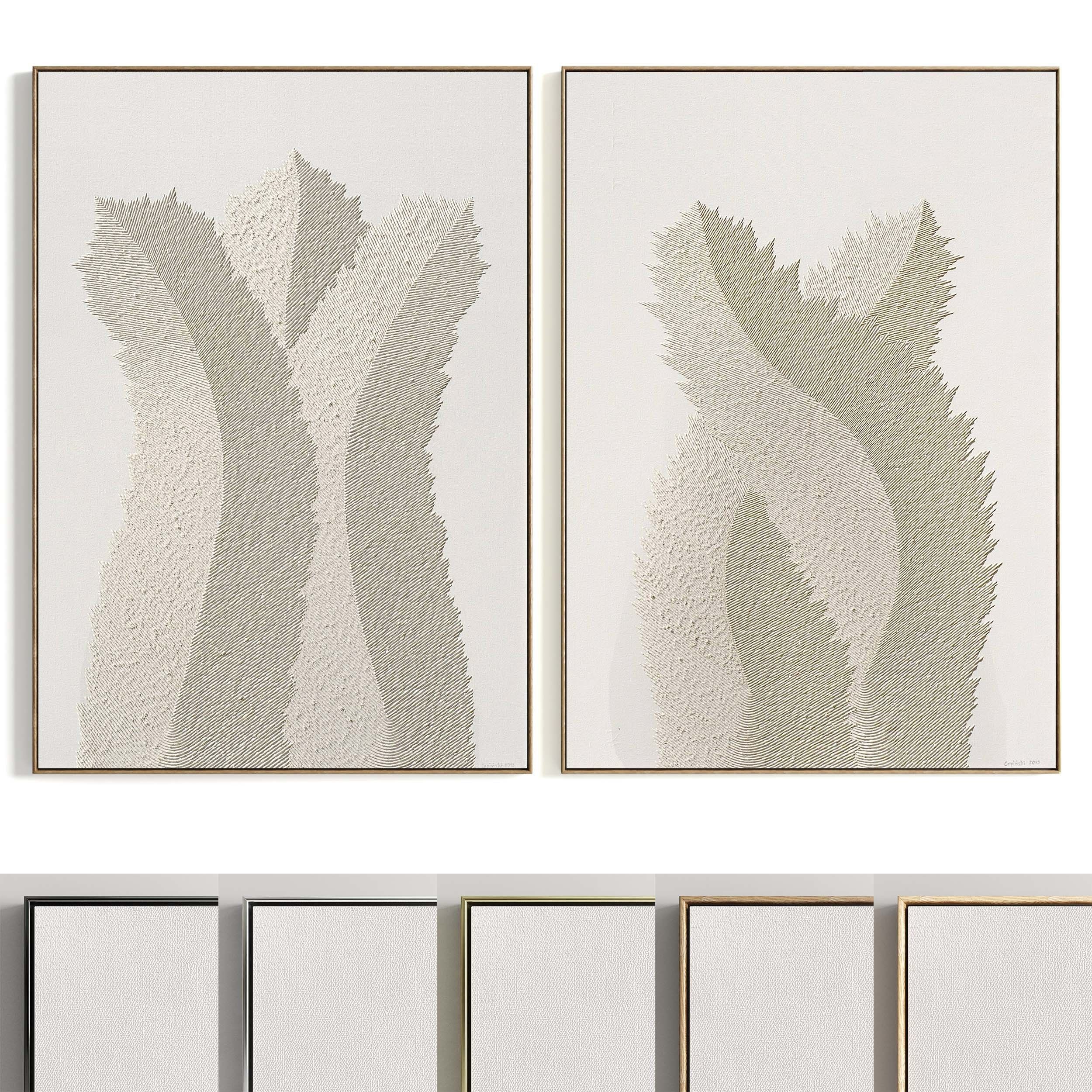 3D model Plaster Two Photo Frame 292 VR / AR / low-poly | CGTrader