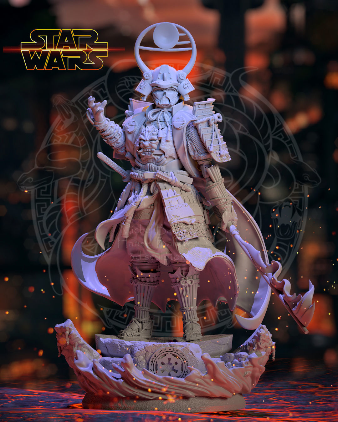 SAMURAI DARTH VADER BY CREATIVE GEEK MB 3D model 3D printable | CGTrader