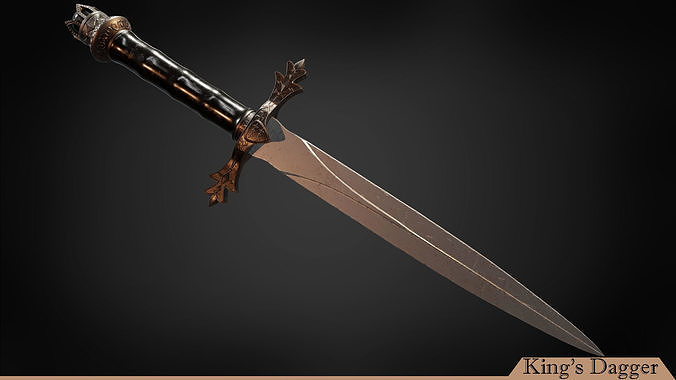 3D model Kings Dagger Game Ready VR / AR / low-poly | CGTrader