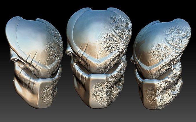 acid scratch predator bio helmet 3D model 3D printable | CGTrader