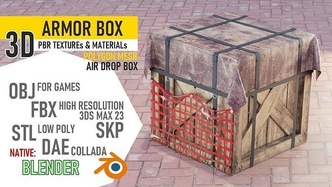 3D model Armor BOX VR / AR / low-poly | CGTrader