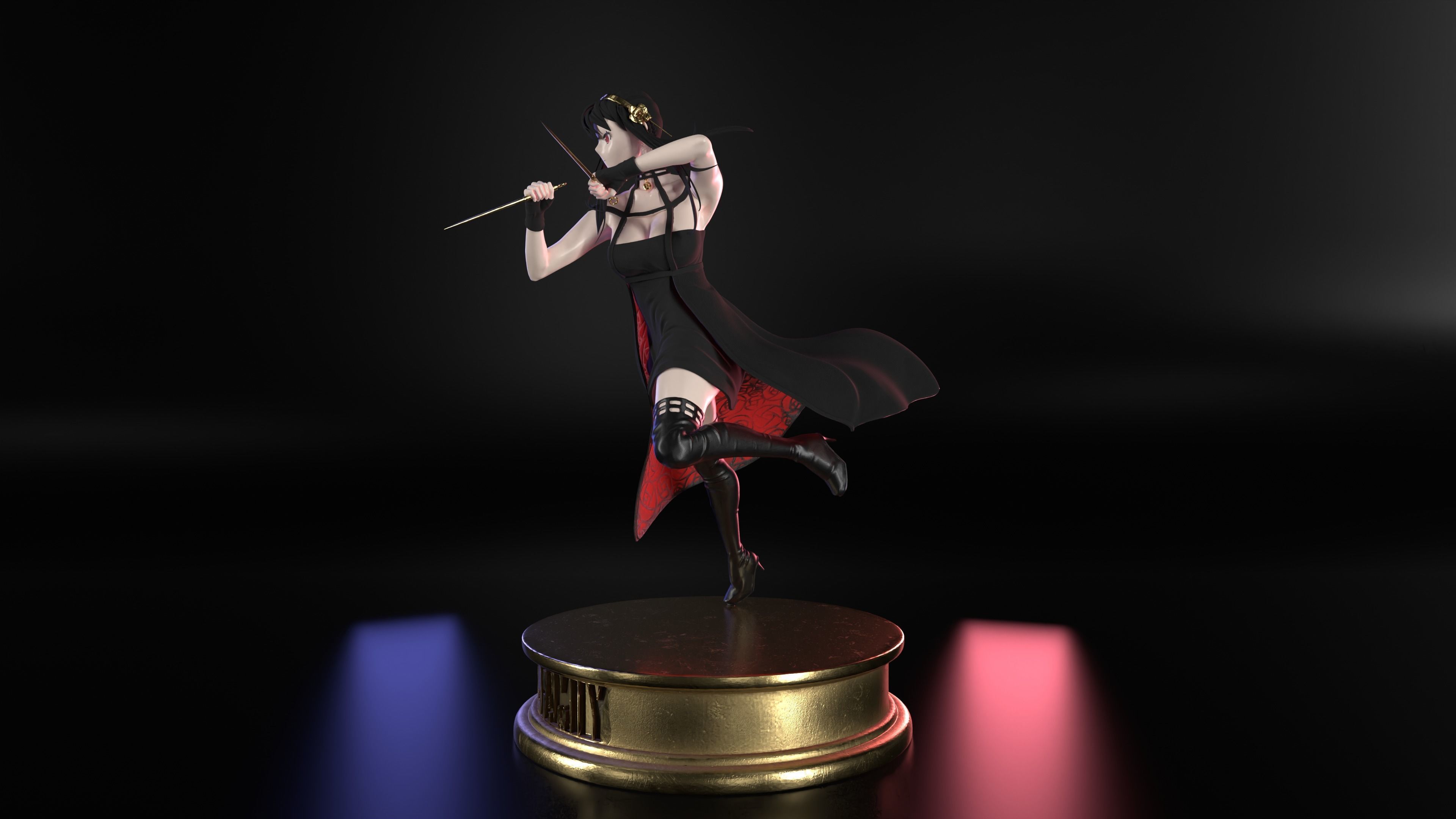 Yor Forger 3d sculpture 3D model 3D printable | CGTrader