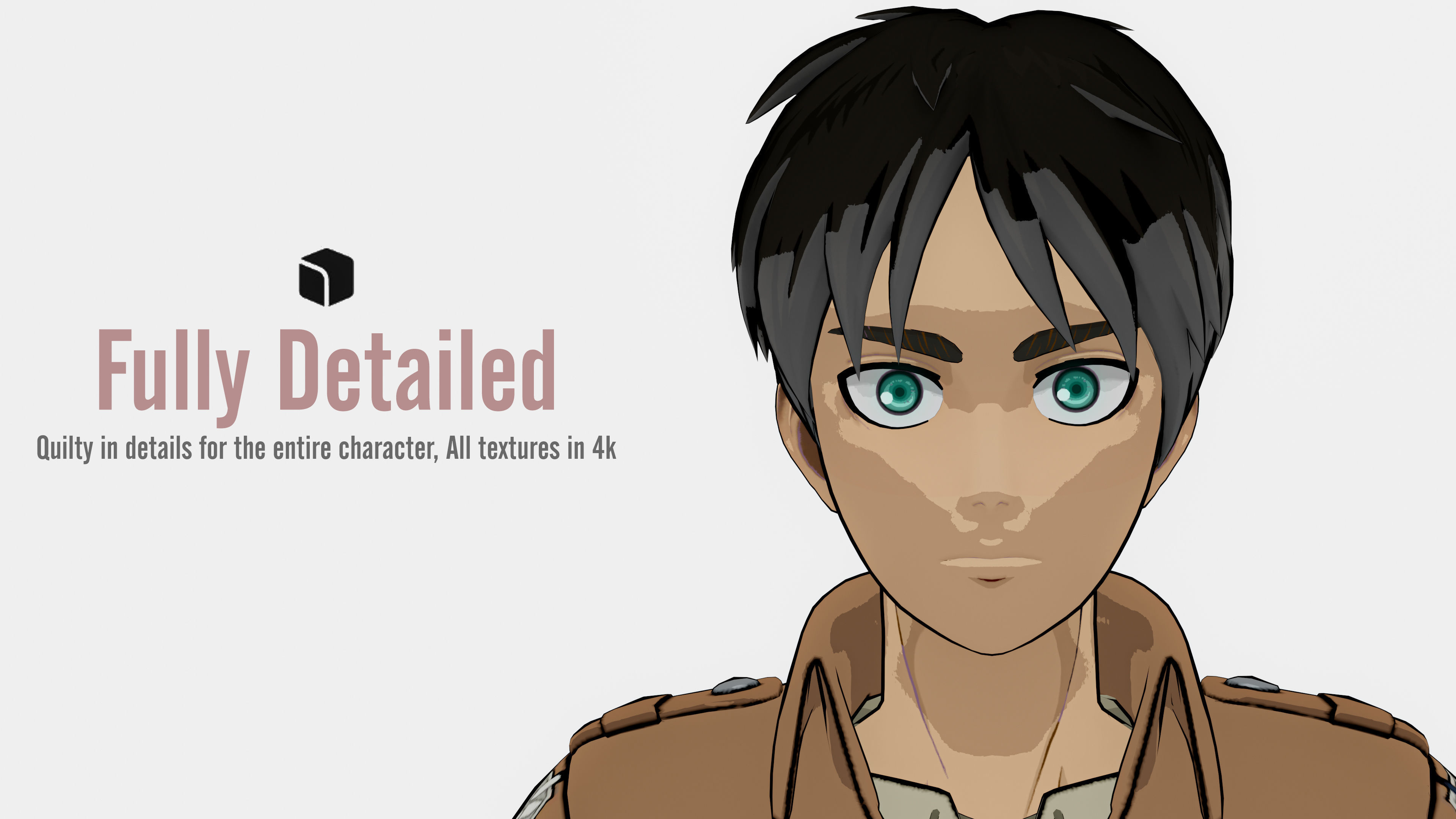 3D model Eren Yeager- Attack on titan- Game Ready 3D model - Fully ...