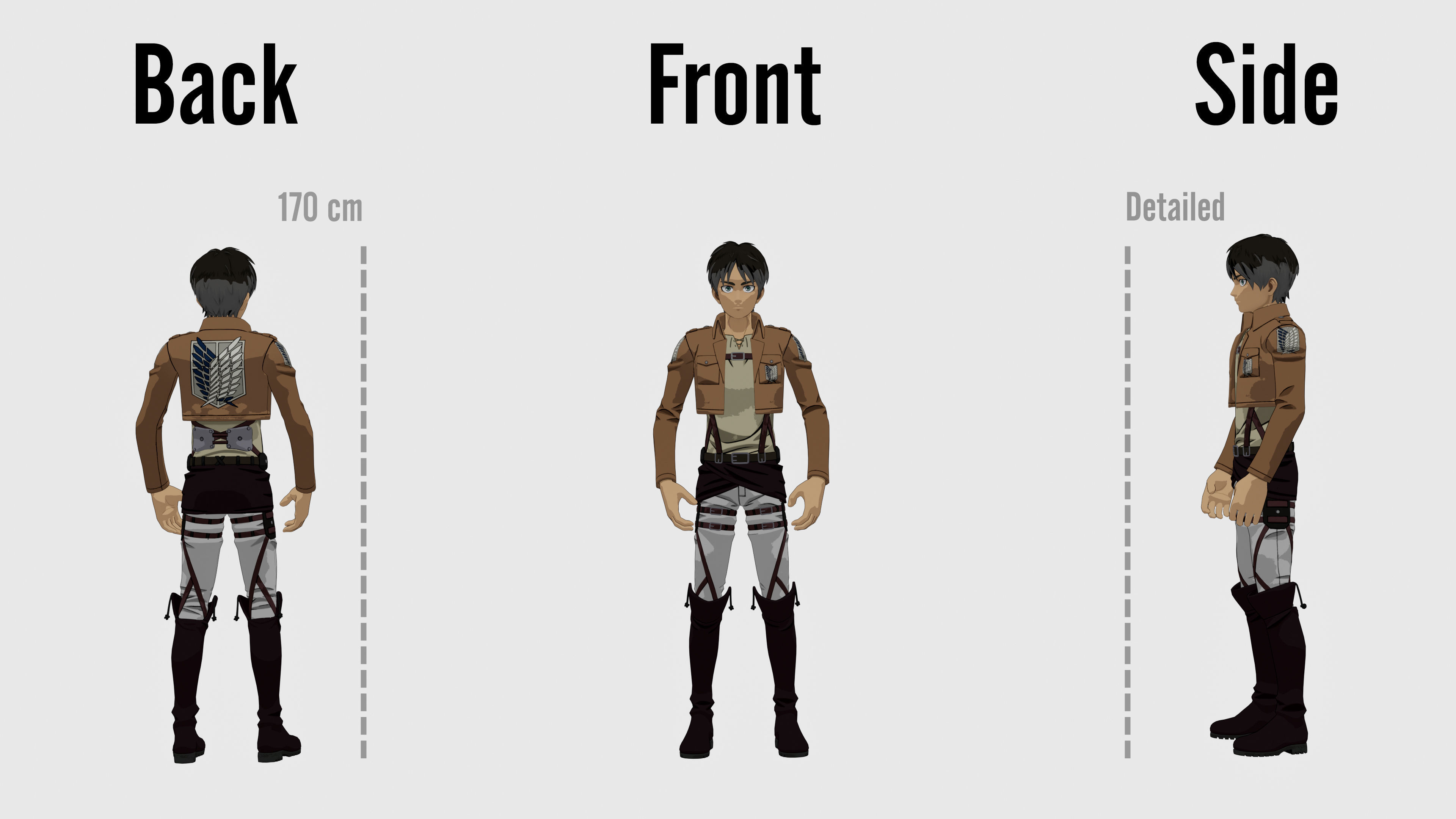 3D model Eren Yeager- Attack on titan- Game Ready 3D model - Fully Rigged VR / AR / low-poly ...