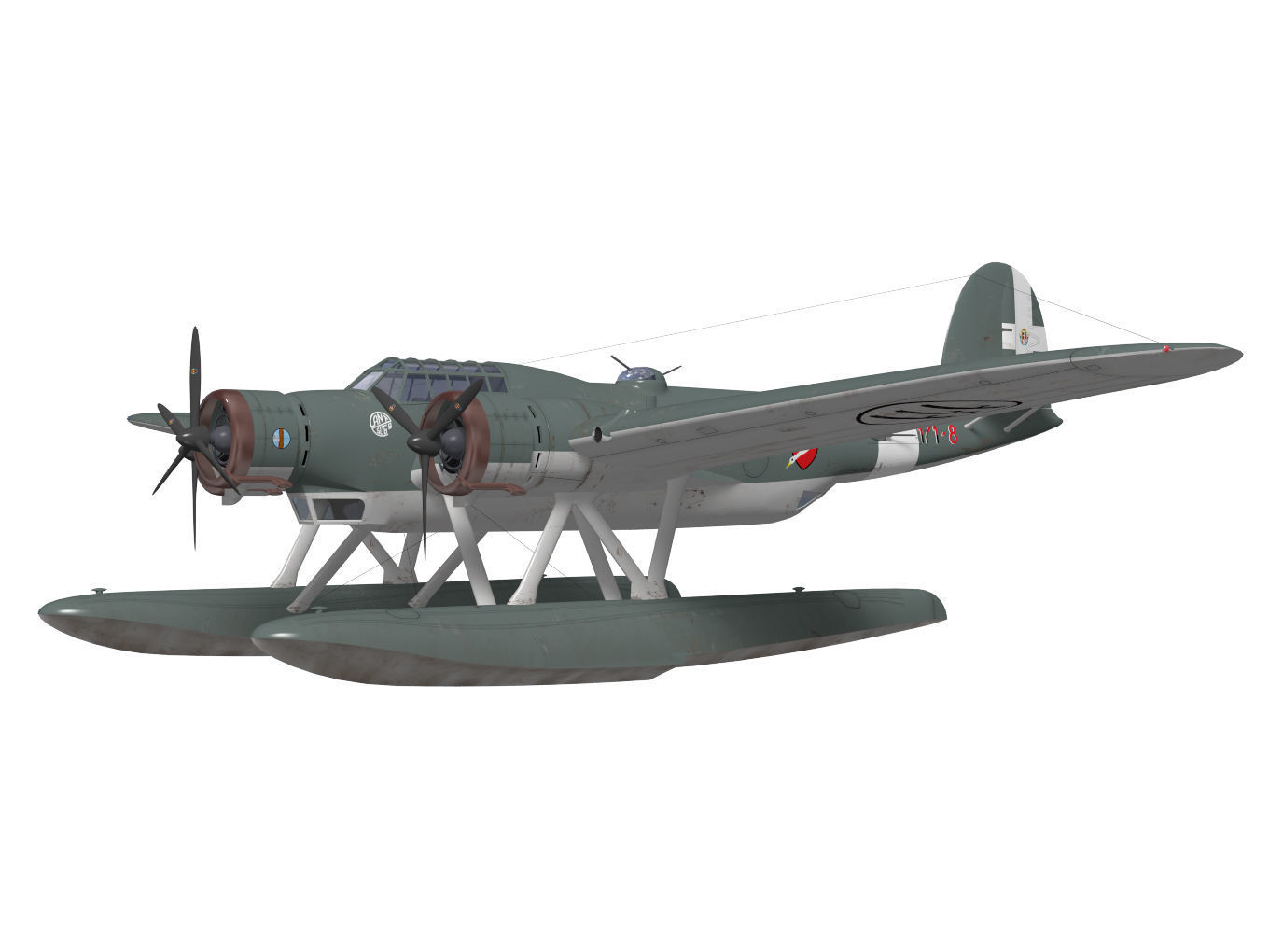 CANT Z506 Airone 3D model | CGTrader