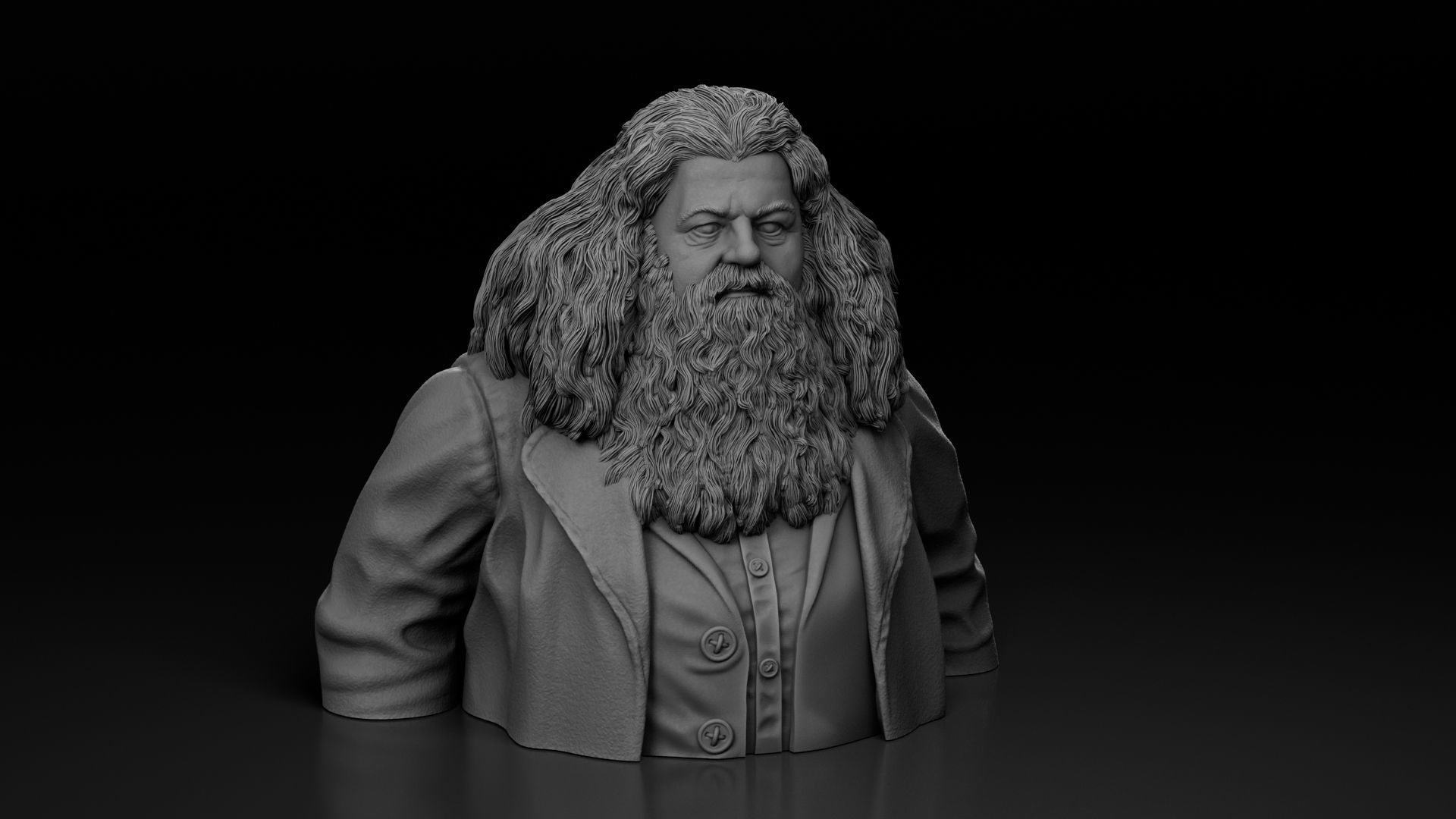 Robbie Coltrane - Hagrid - Harry Potter 3D model 3D printable | CGTrader