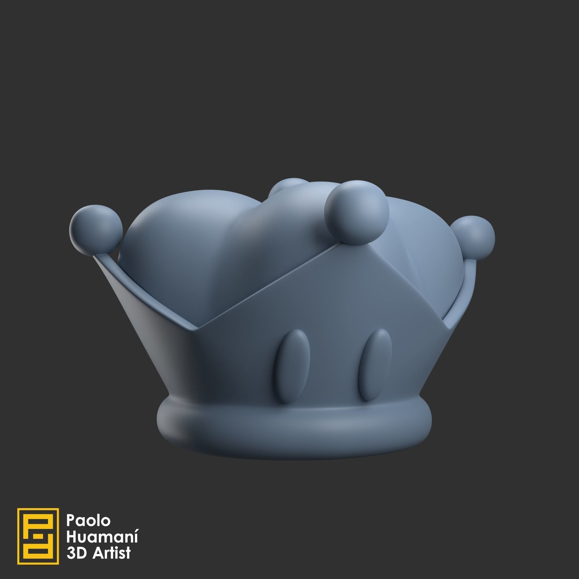 Crown Bowsette 3D model 3D printable | CGTrader