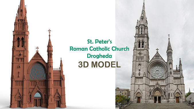 St Peters Roman Catholic Church Drogheda 3D model | CGTrader