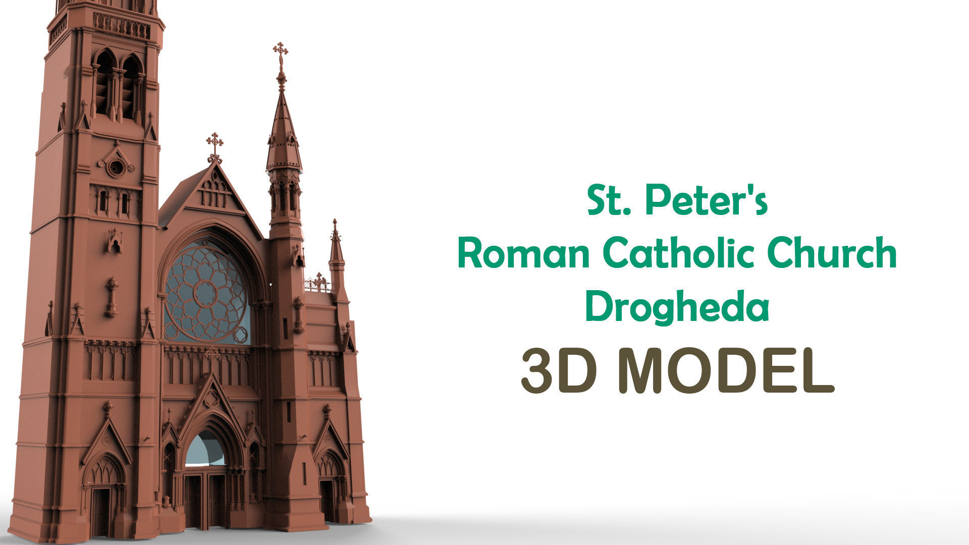 St Peters Roman Catholic Church Drogheda 3D model | CGTrader