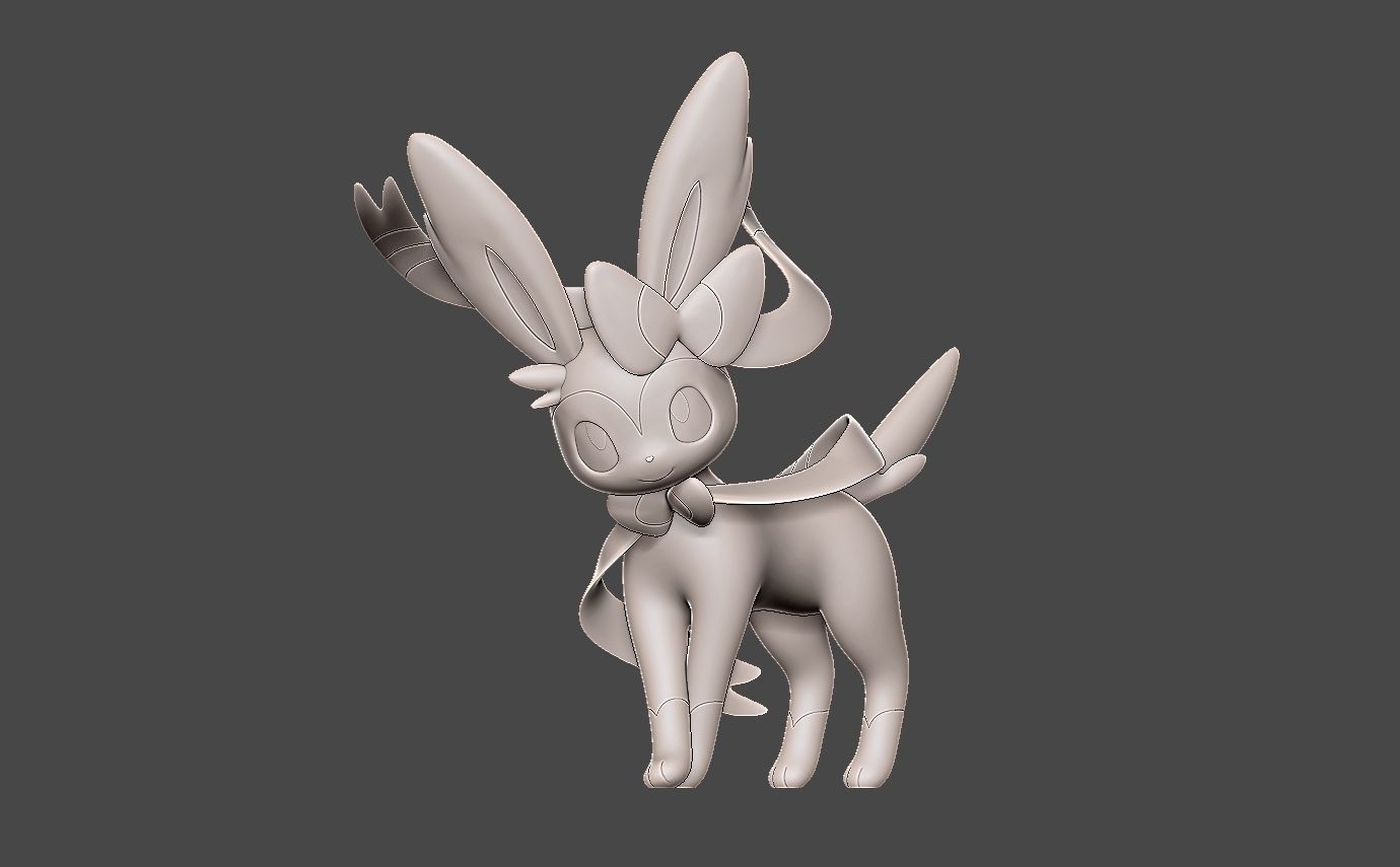 Pokemon sylveon 3D model 3D printable | CGTrader