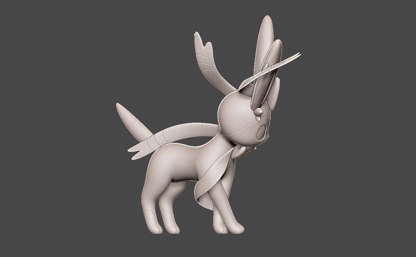 Pokemon sylveon 3D model 3D printable | CGTrader