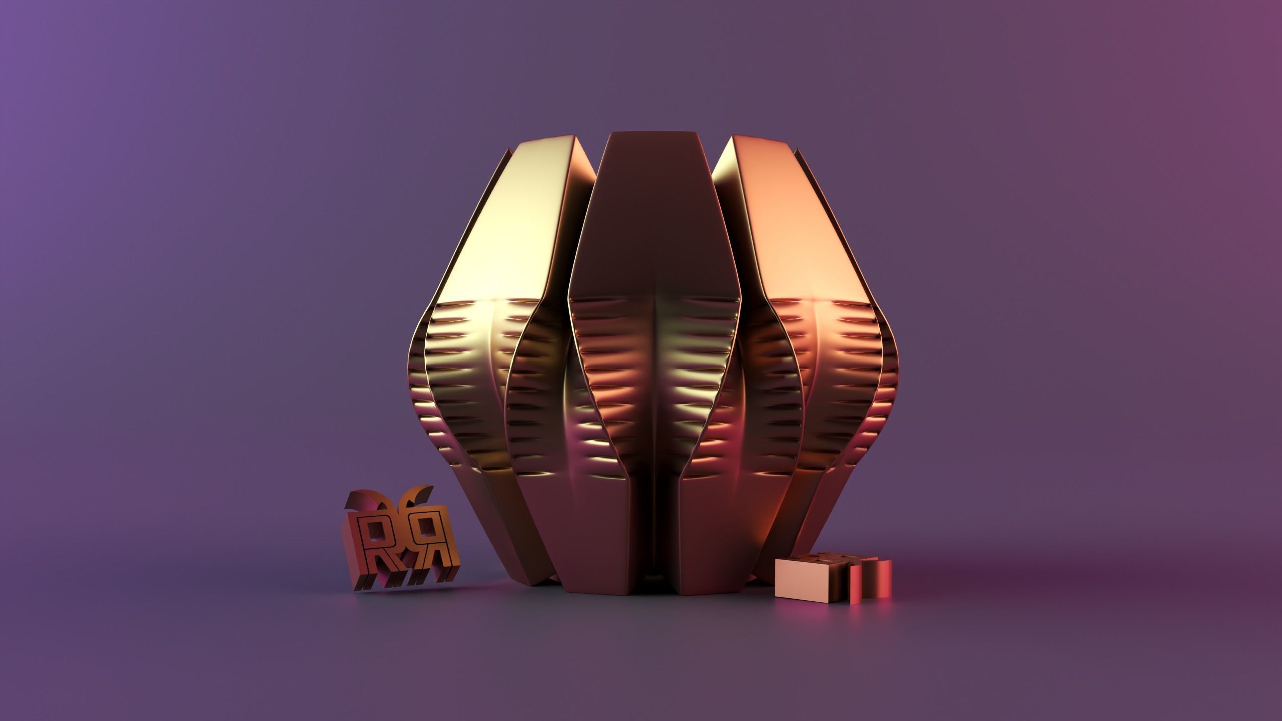 Ribbed Swirl Candle 3D model 3D printable | CGTrader