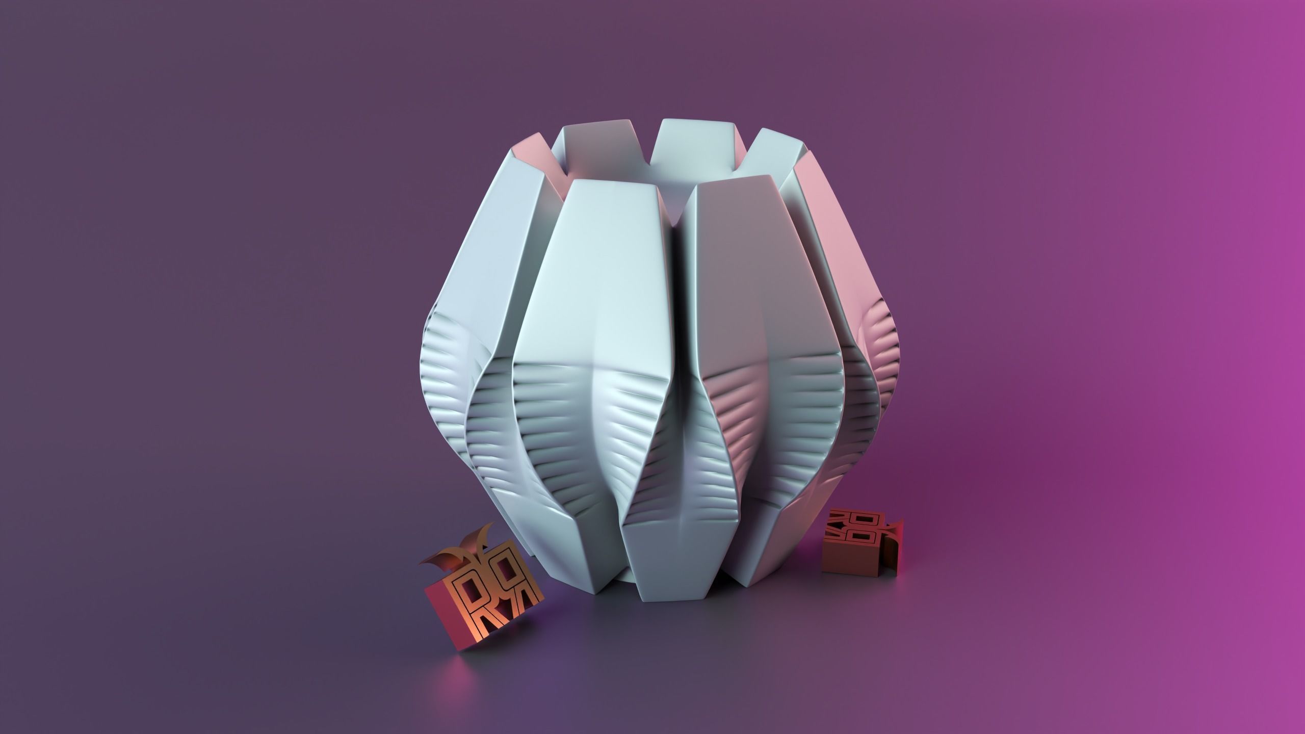 Ribbed Swirl Candle 3D model 3D printable | CGTrader