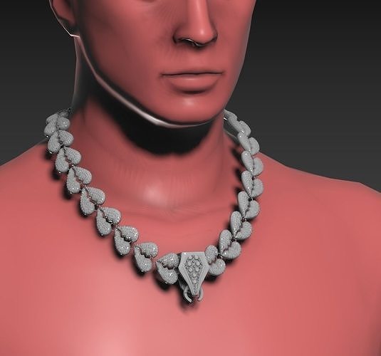 3D model Cuban Chain Template GTA 5 Low-poly 3D model Low-poly 3D model ...