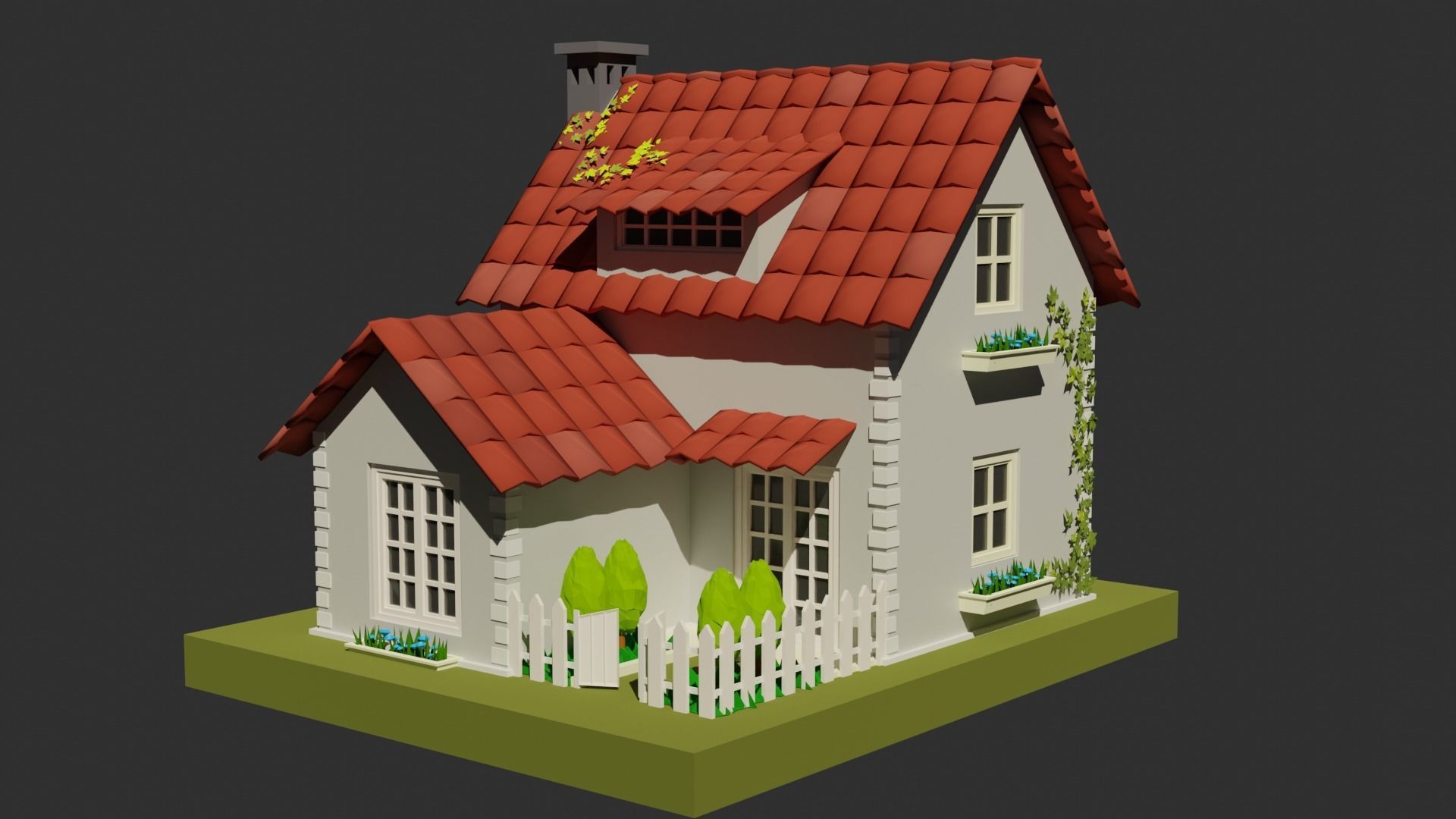 3D model Cartoon House VR / AR / low-poly | CGTrader