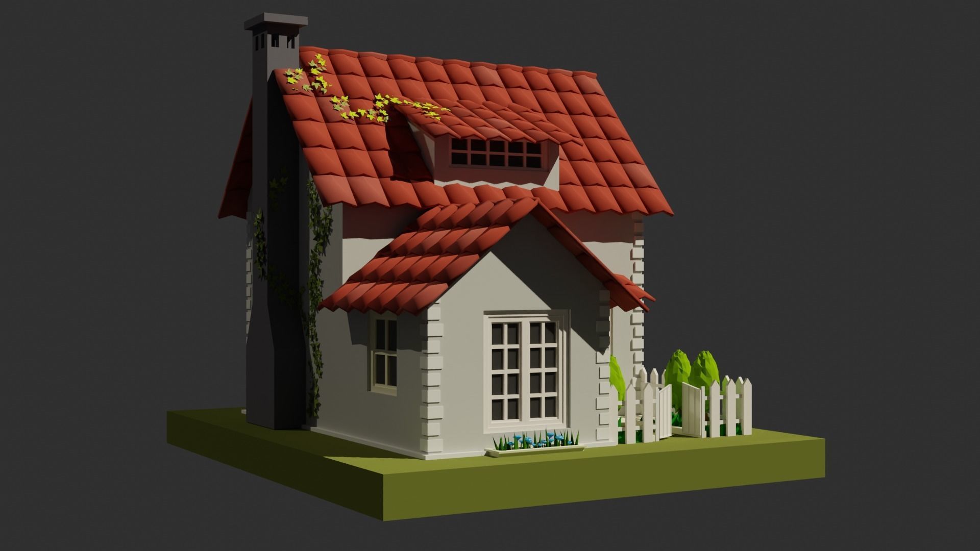 3D model Cartoon House VR / AR / low-poly | CGTrader