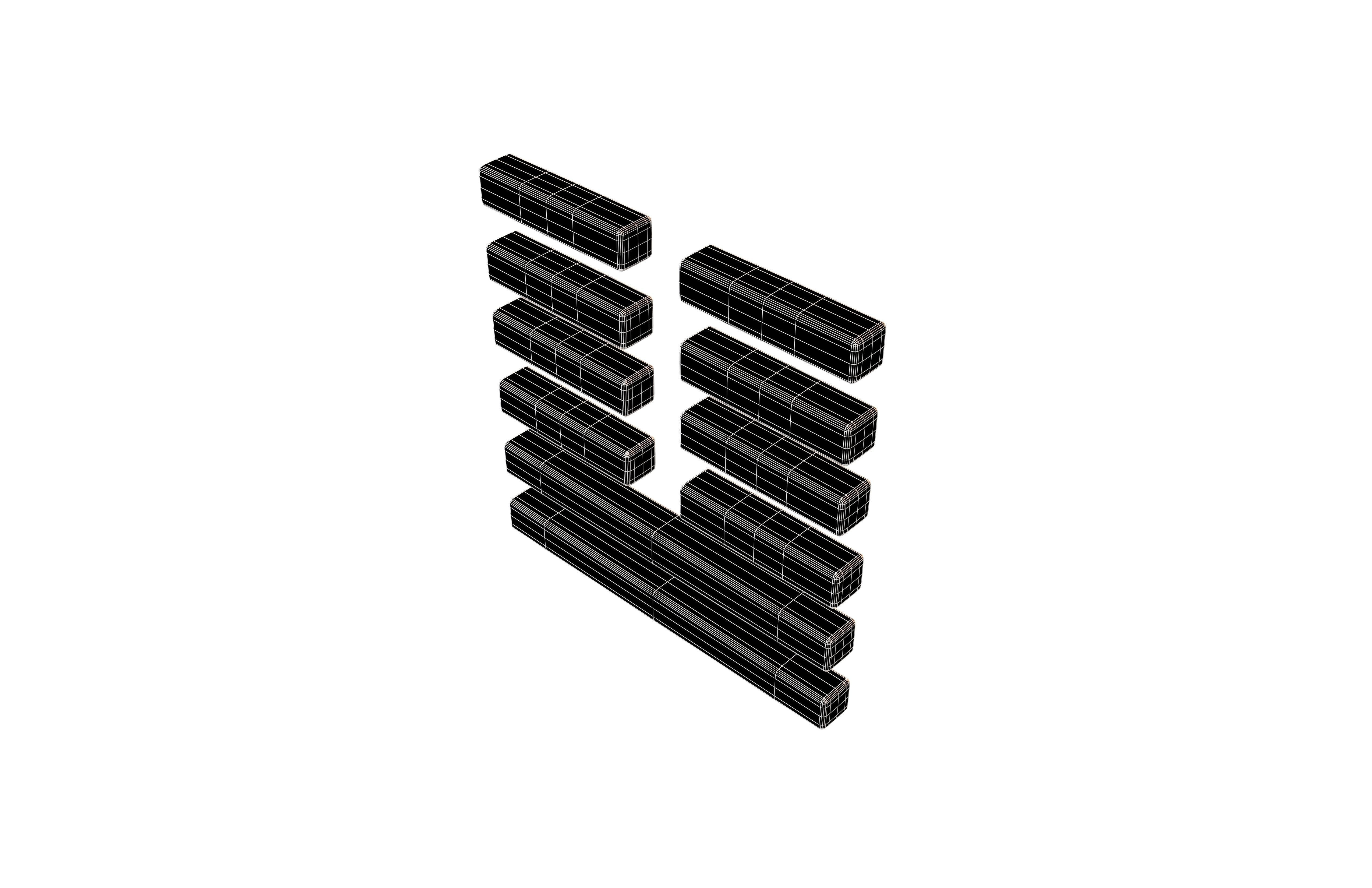 3D model I Ching Hexagrams 19 lin v1 001 VR / AR / low-poly | CGTrader