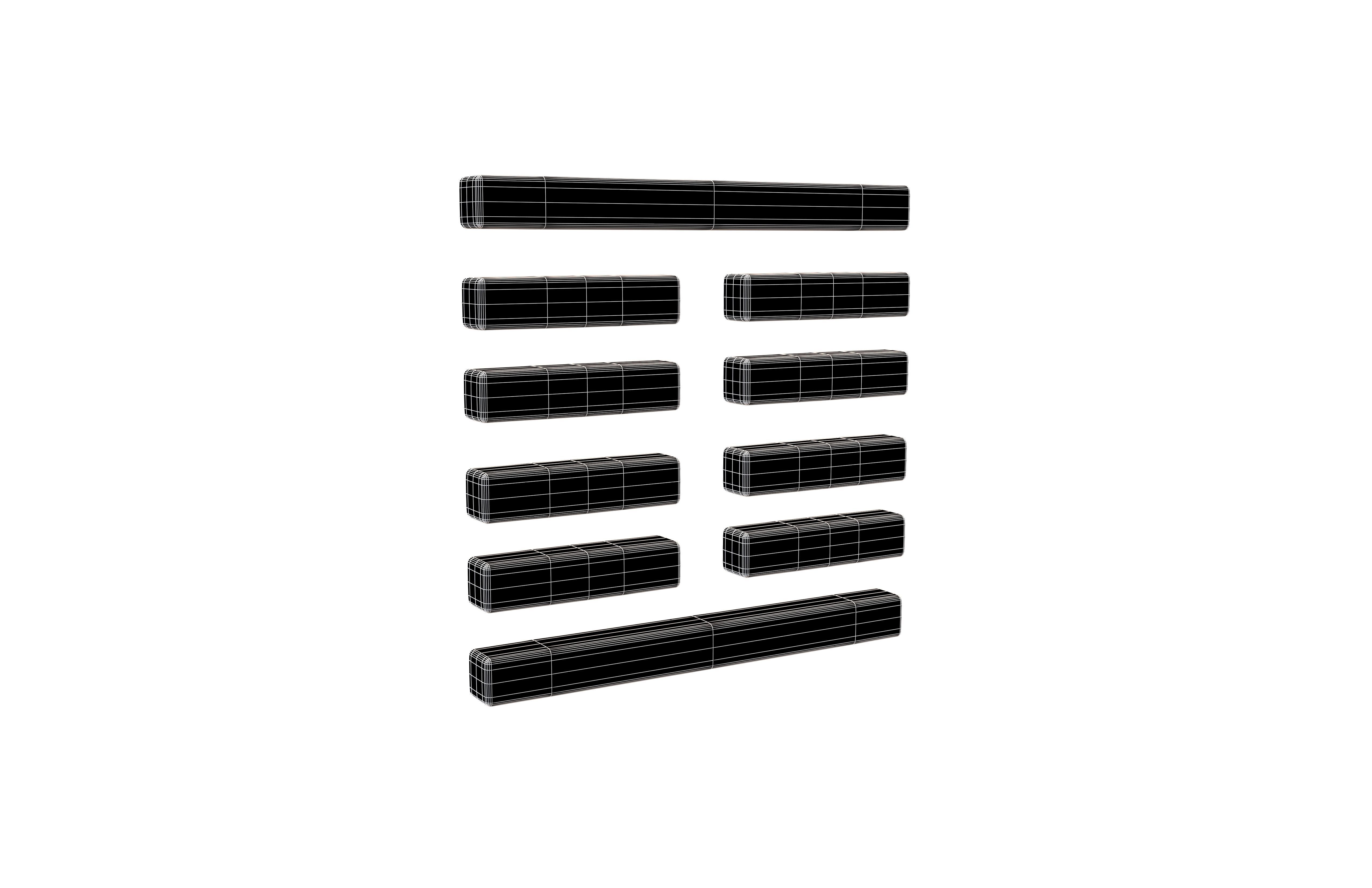 3D model I Ching Hexagrams 27 yi v1 001 VR / AR / low-poly | CGTrader