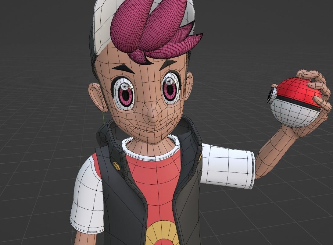 Roy - Pokemon 3D model rigged | CGTrader