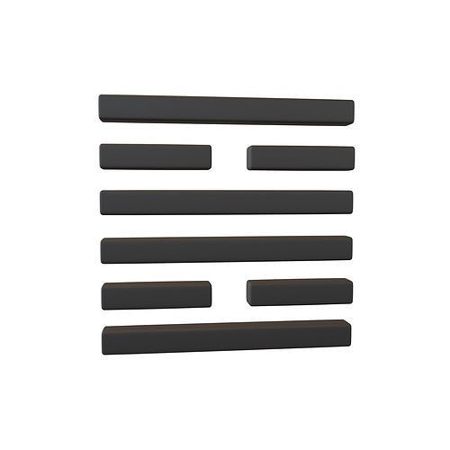 3D model I Ching Hexagrams 30 li 1 001 VR / AR / low-poly | CGTrader