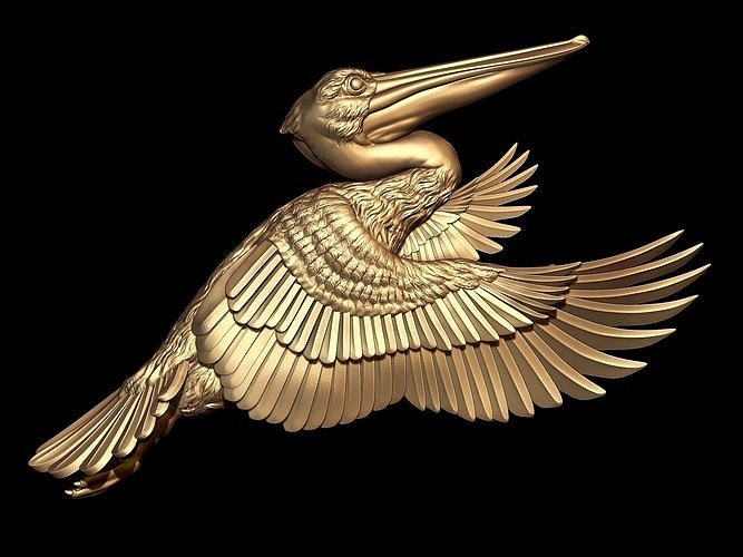 pelican bird 3D model 3D printable | CGTrader