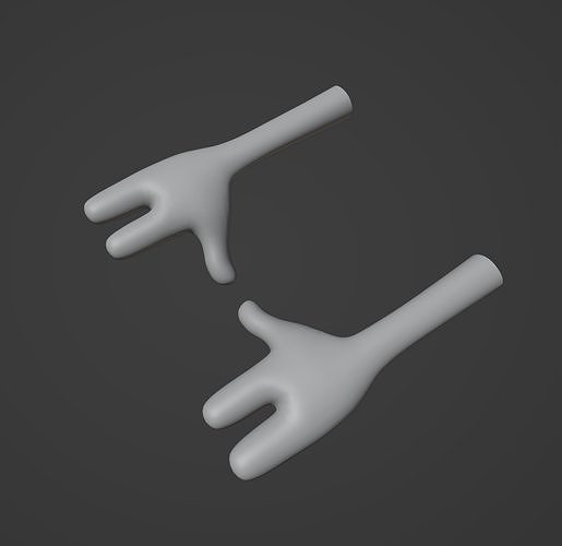 Stylized cartoon hand free VR / AR / low-poly 3D model | CGTrader