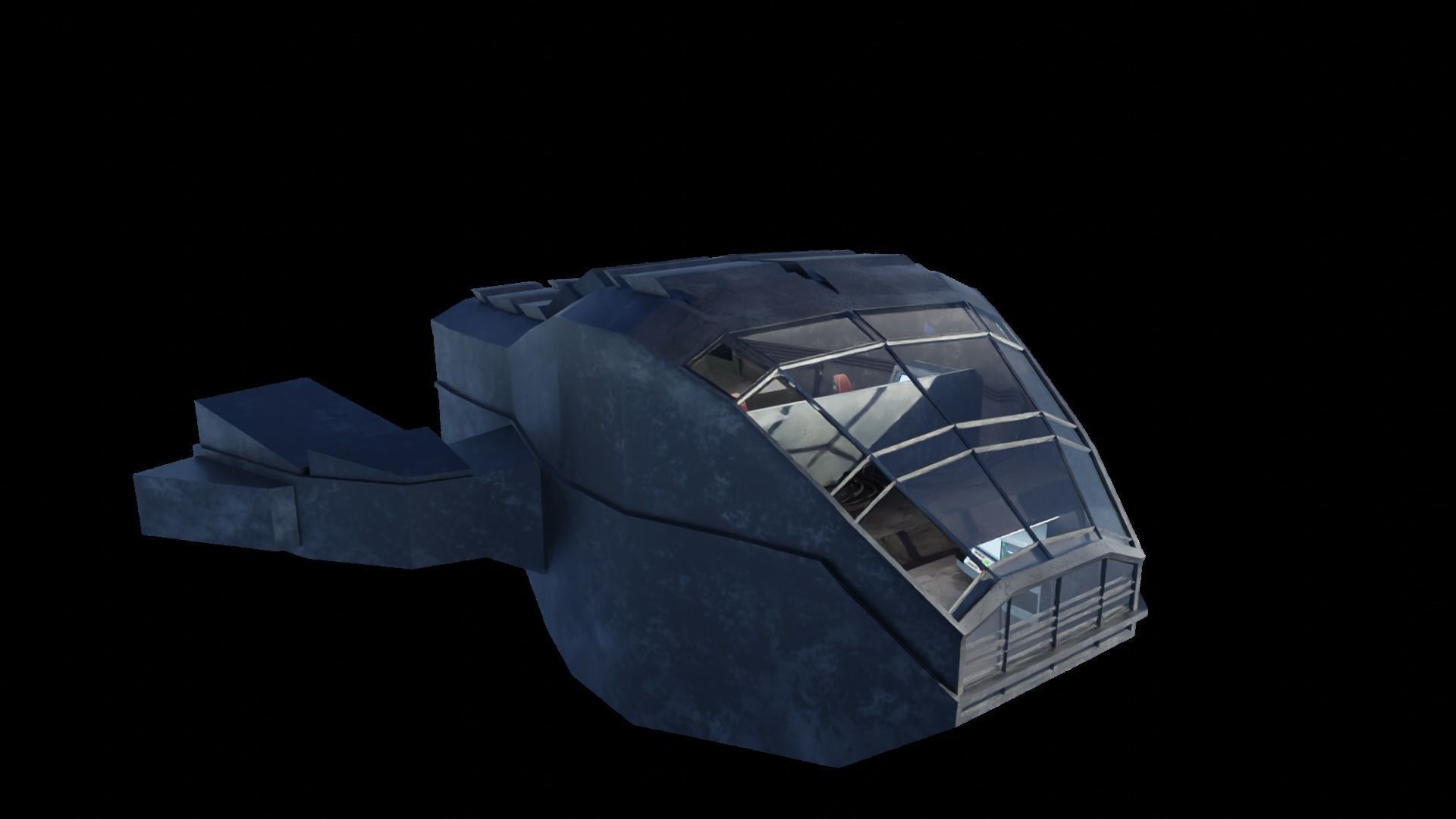 3D model Rusty Space Ship VR / AR / low-poly | CGTrader